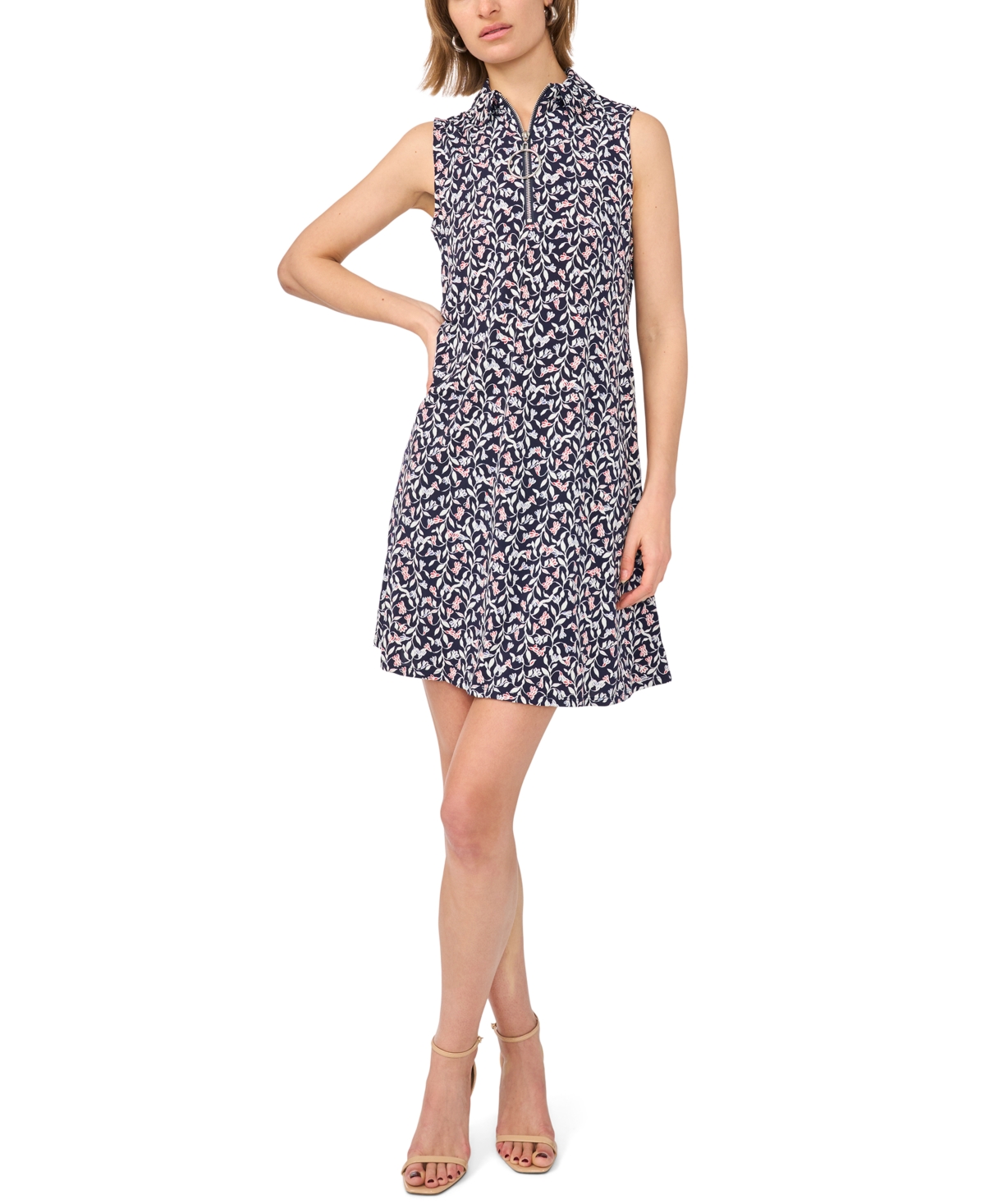 Click here for Msk Womens Sleeveless Zip Dress - JBS Navy prices