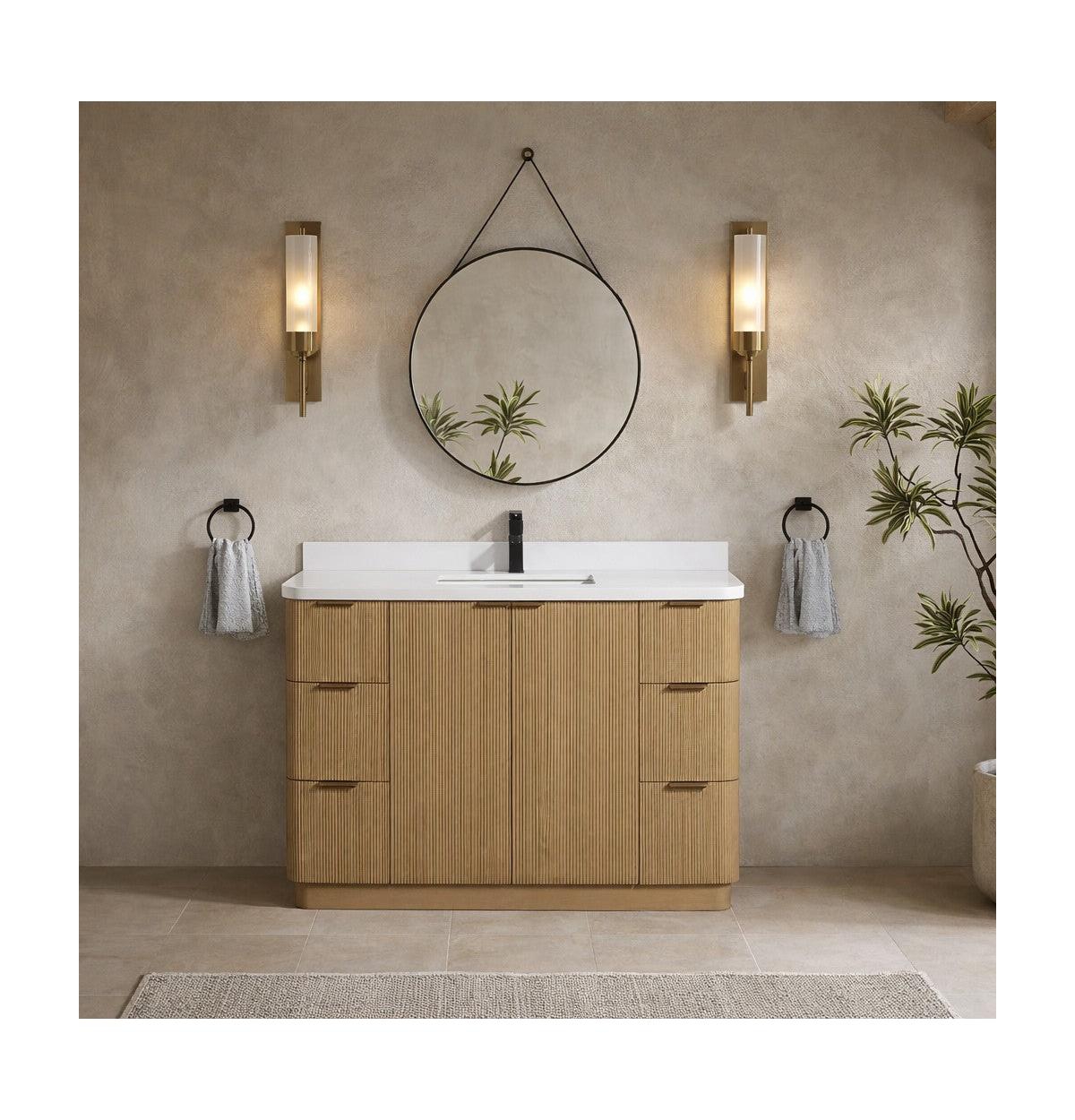 Click here for Ari Bath Calamigo 48" Bathroom Vanity Oak - O... prices