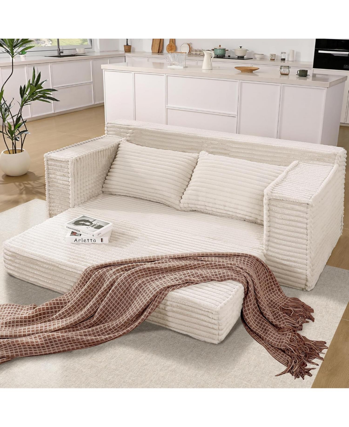 Click here for gaomon 75" Convertible Sofa Bed  Boneless Fut... prices