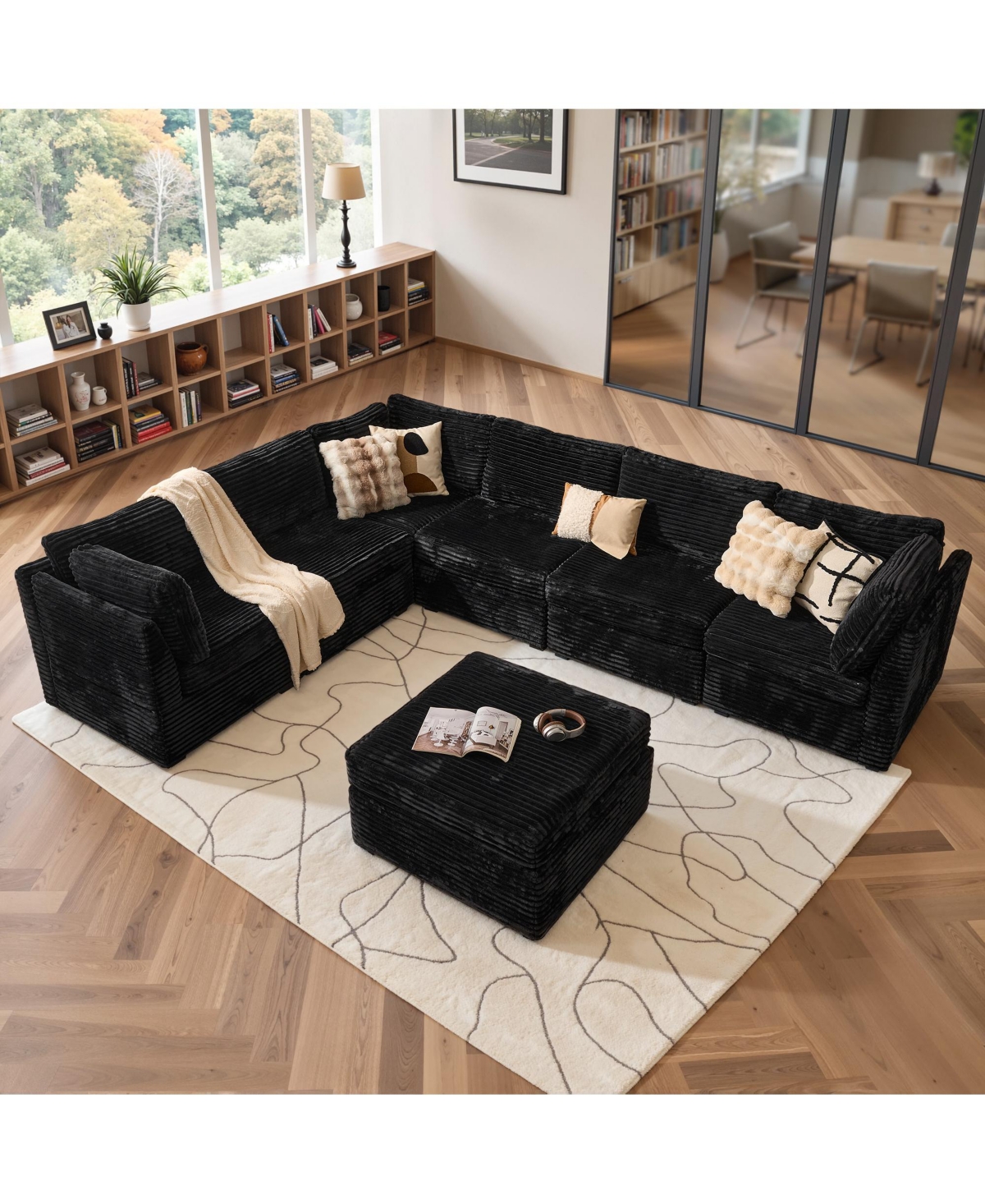 Click here for Xizzi 7-Piece Living Room Furniture Sectional Sofa... prices