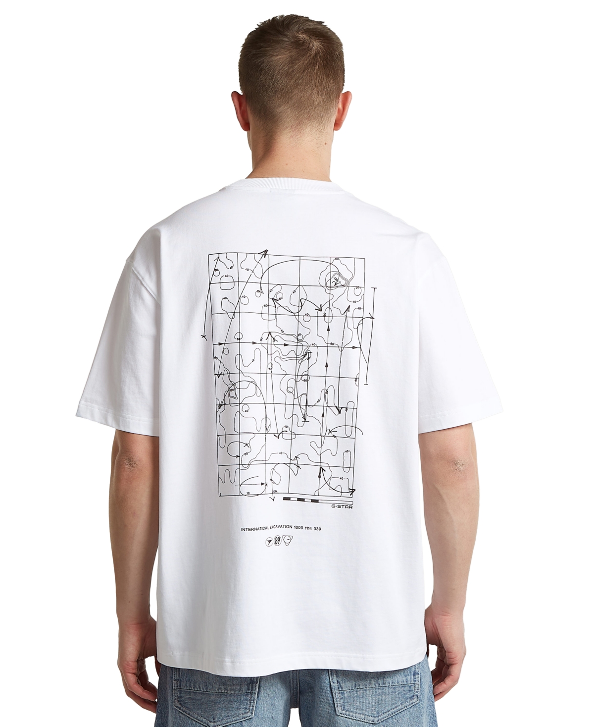 Click here for G-Star Raw Mens Back Graphic Relaxed T-shirt - Whi... prices