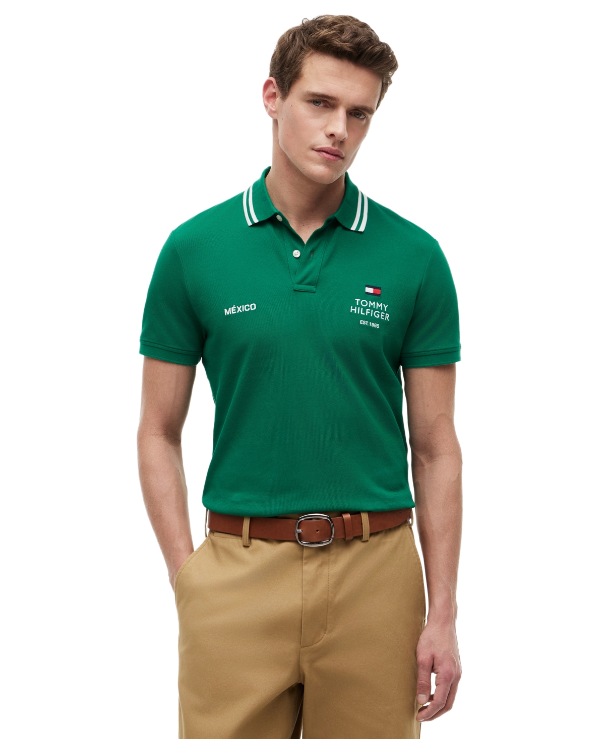 Click here for Tommy Hilfiger Mens Regular-Fit Polo Shirt - Sapin... prices