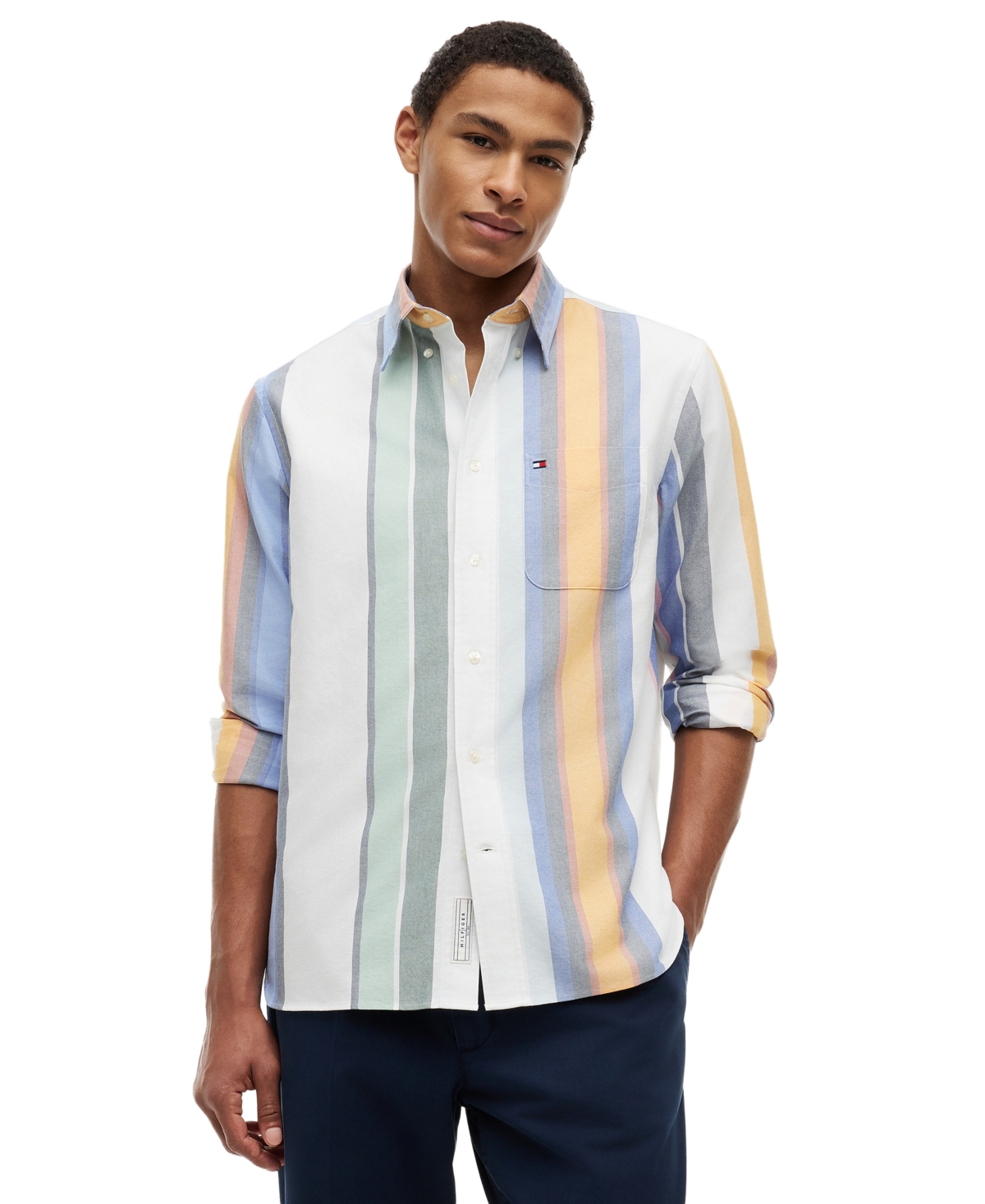 Click here for Tommy Hilfiger Mens Heritage Oxford Multi-Stripe S... prices