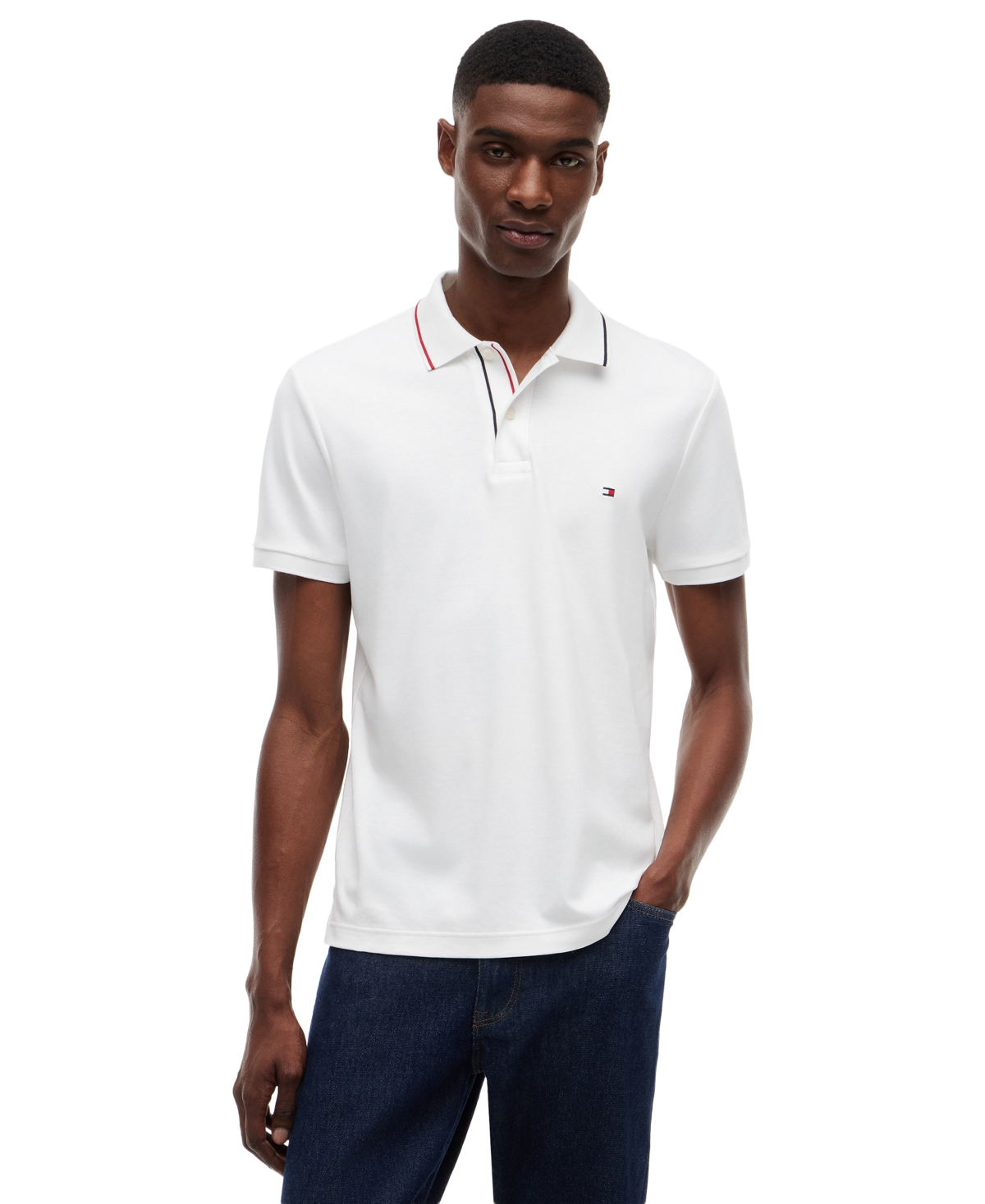 Click here for Tommy Hilfiger Mens Slim-Fit Classic Polo Shirt -... prices