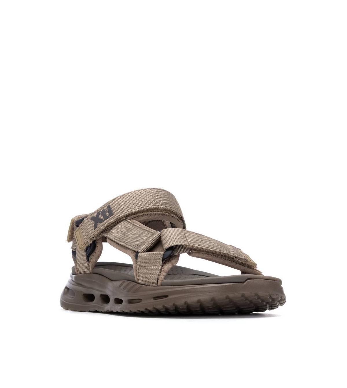 Click here for Xti Mens Airsole Ergonomic T-strap Sandals - Taupe prices
