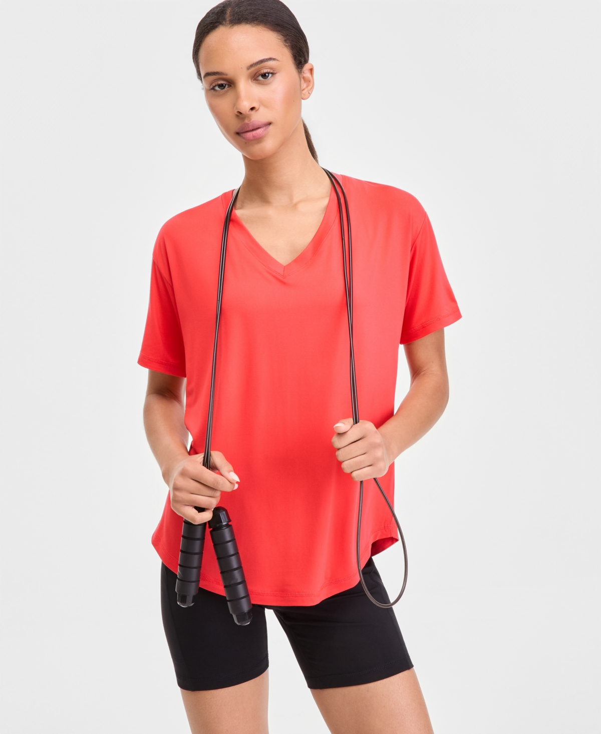 Click here for Id Ideology Womens V-Neck Short-Sleeve Performance... prices