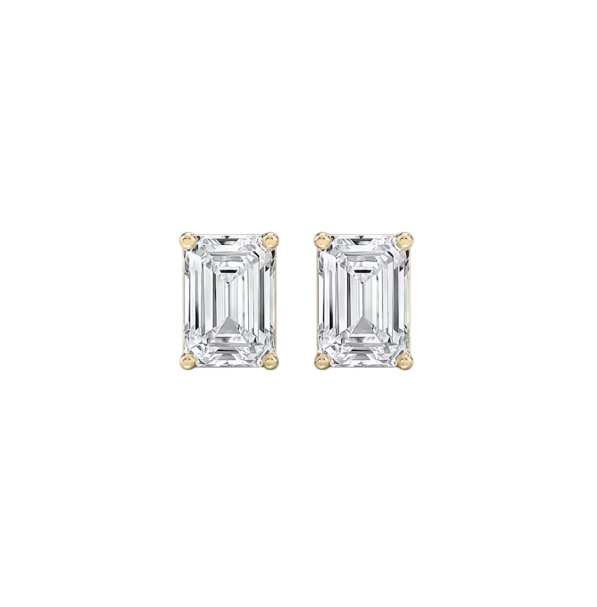 Click here for Dloria Valentina Moissanite 1 ct. Emerald Cut Stud... prices