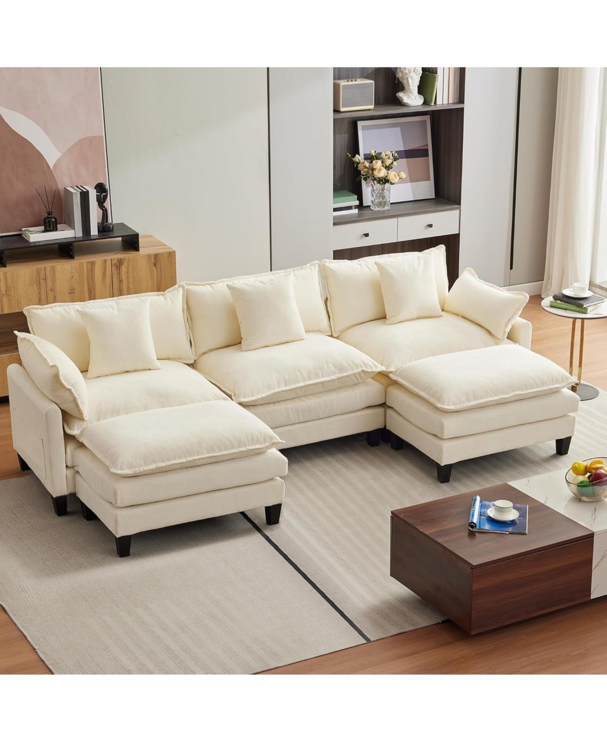 Click here for gaomon 112 U-Shaped Modular Sectional Sofa  Deep S... prices