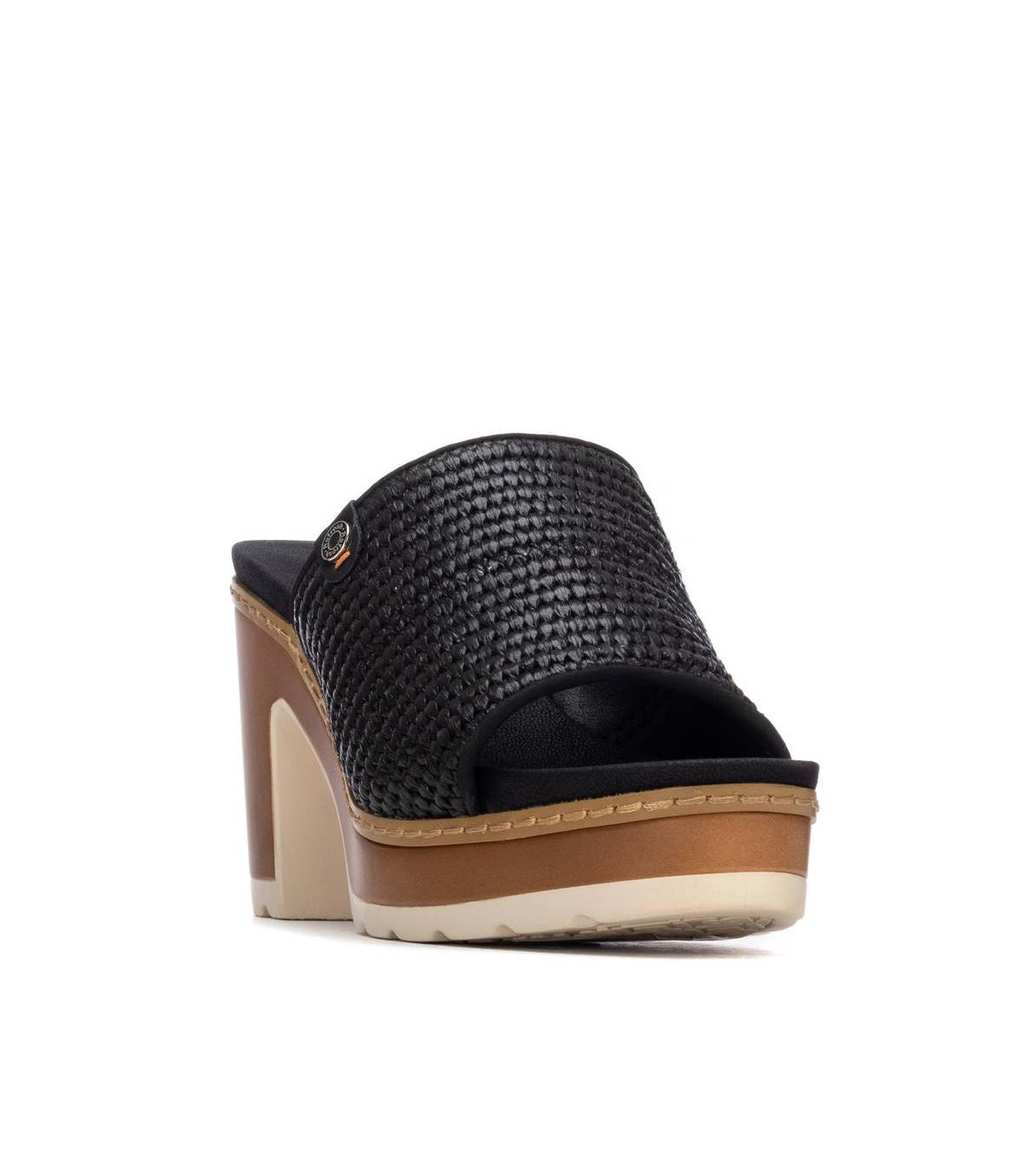 Click here for Xti Womens Refresh Collection Block Heel Slip On S... prices