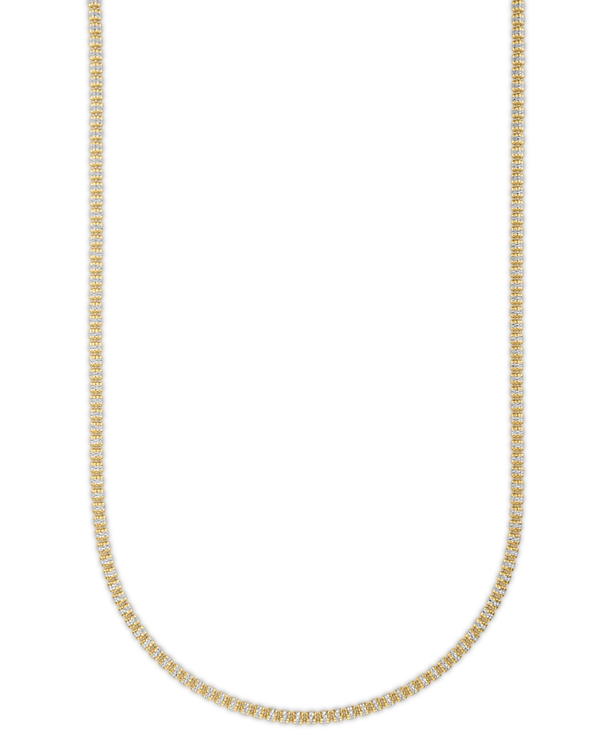 Click here for Macys Mens Diamond-Cut Ice Chain Necklace in 14k G... prices
