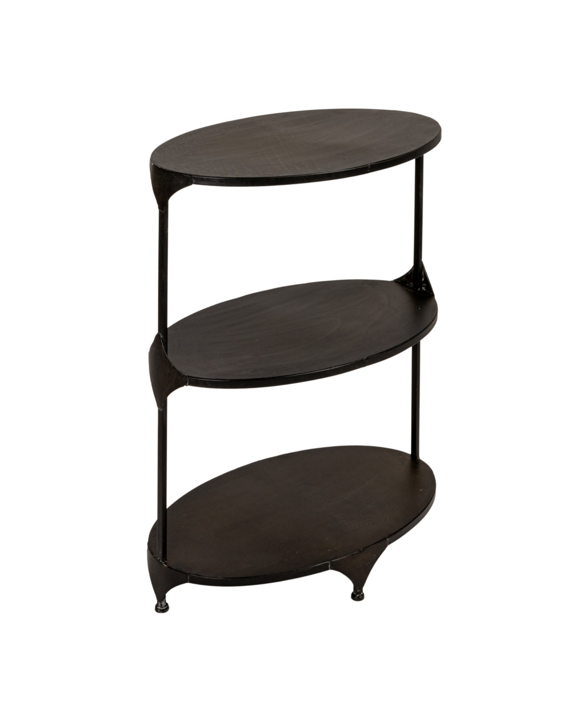 Click here for Storied Home 24 Metal Oval 3-Tier Storage Shelf -... prices
