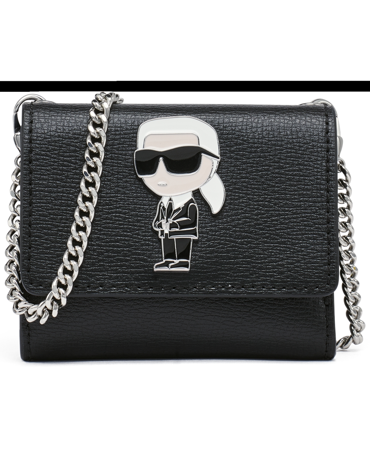 Click here for Karl Lagerfeld Paris Maybelle Trifold Wallet - Bla... prices