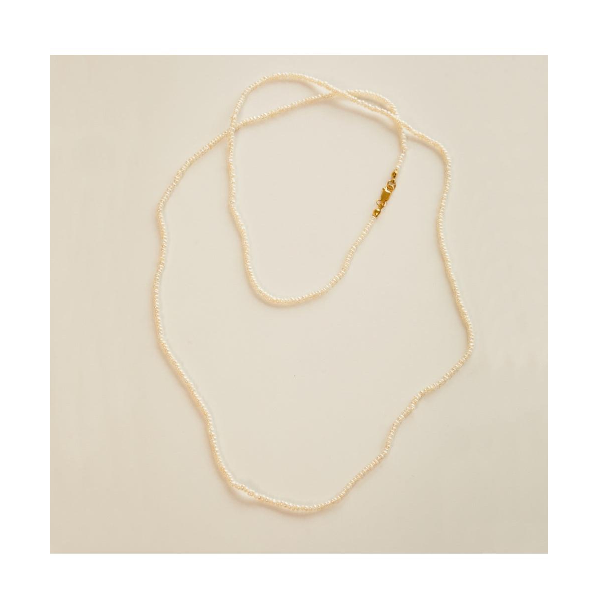 Click here for Mantra I Am Abundant Pearl Chain sterling silver -... prices