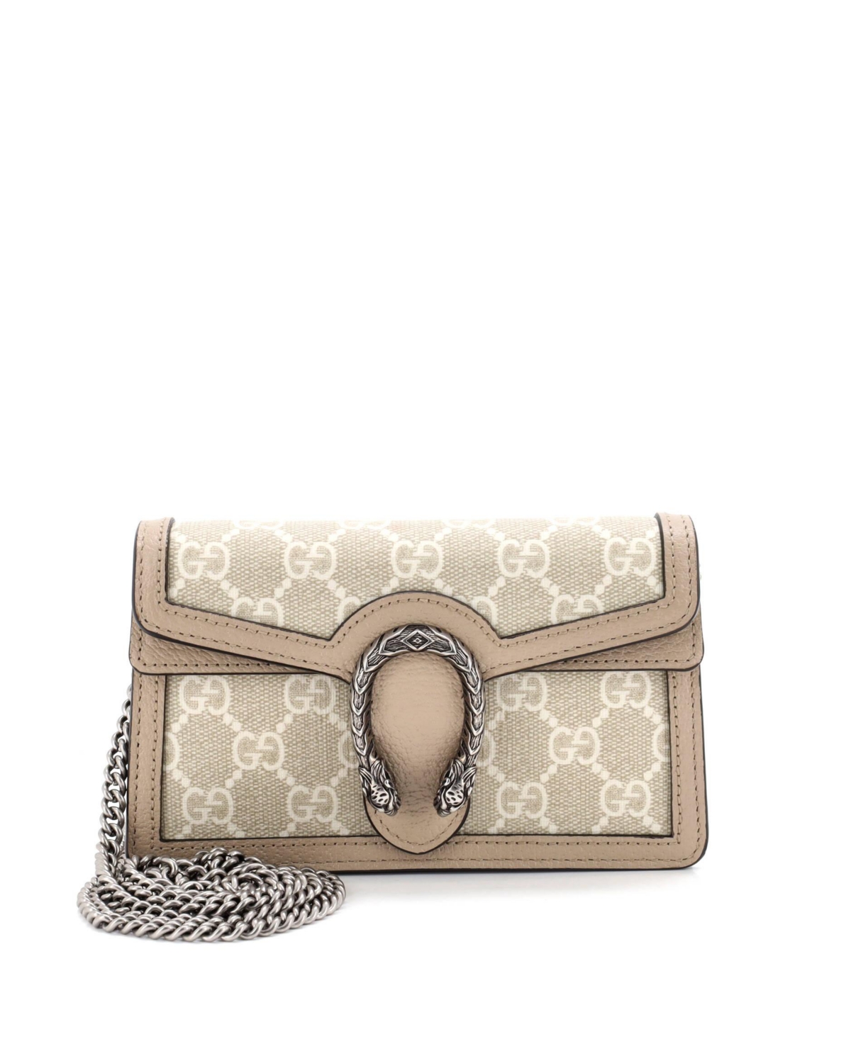 Click here for Pre-Owned Gucci Super Mini Dionysus Bag Gg Coated... prices