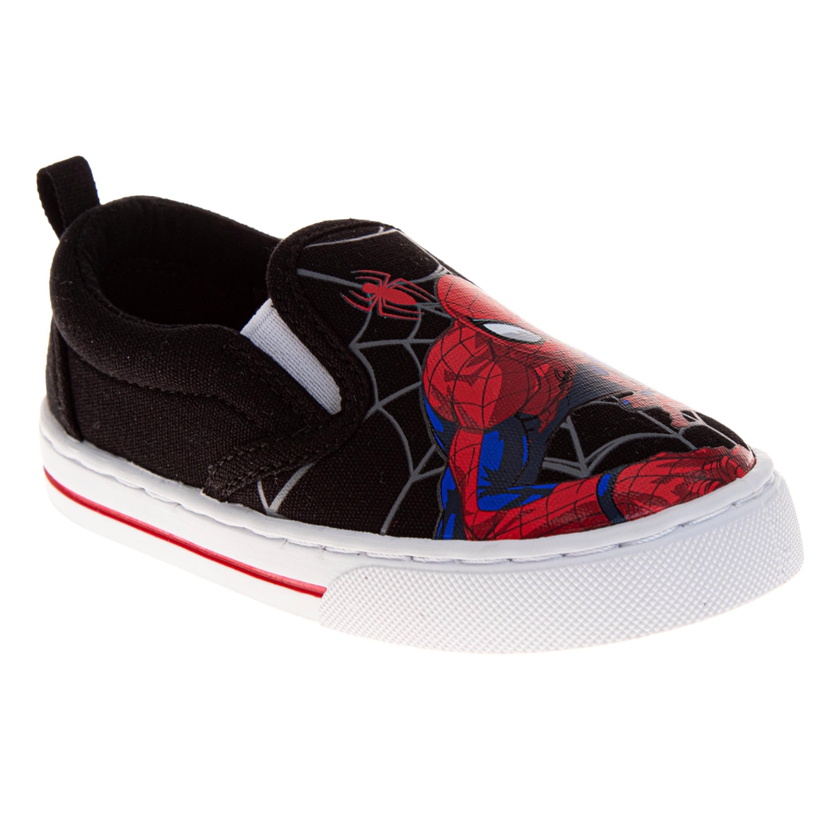 Click here for Spider-Man Big Boys Slip-On Canvas Shoes - Black r... prices