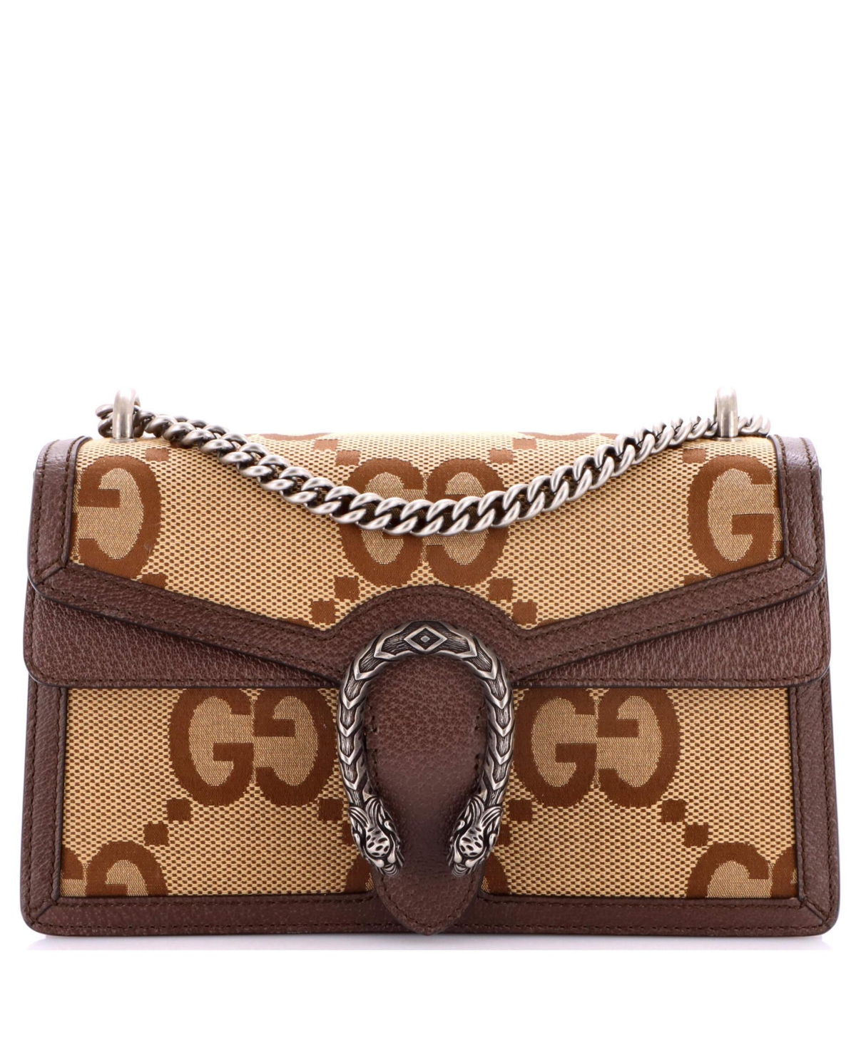 Click here for Pre-Owned Gucci Small Dionysus Bag Jumbo Gg Canvas... prices