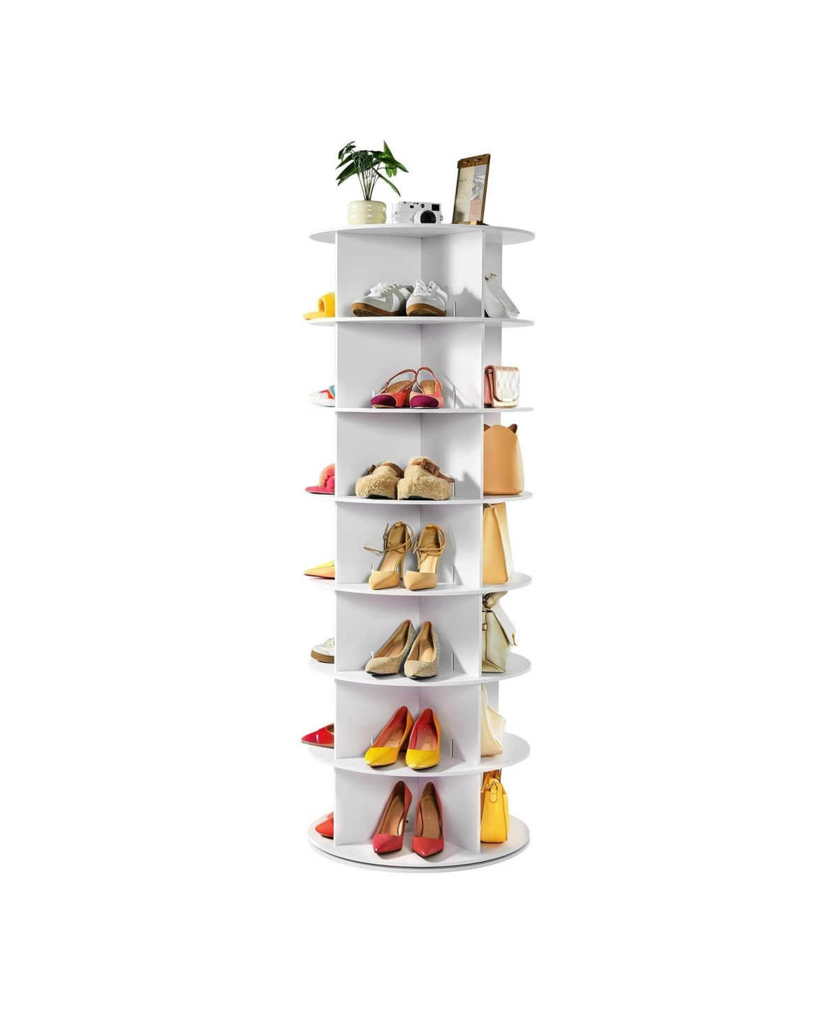 Click here for Gouun 7-Tier 360-Degree Rotating Shoe Rack Tower... prices