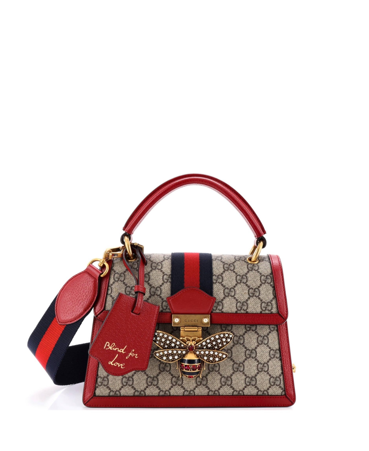 Click here for Pre-Owned Gucci Small Queen Margaret Top Handle Ba... prices