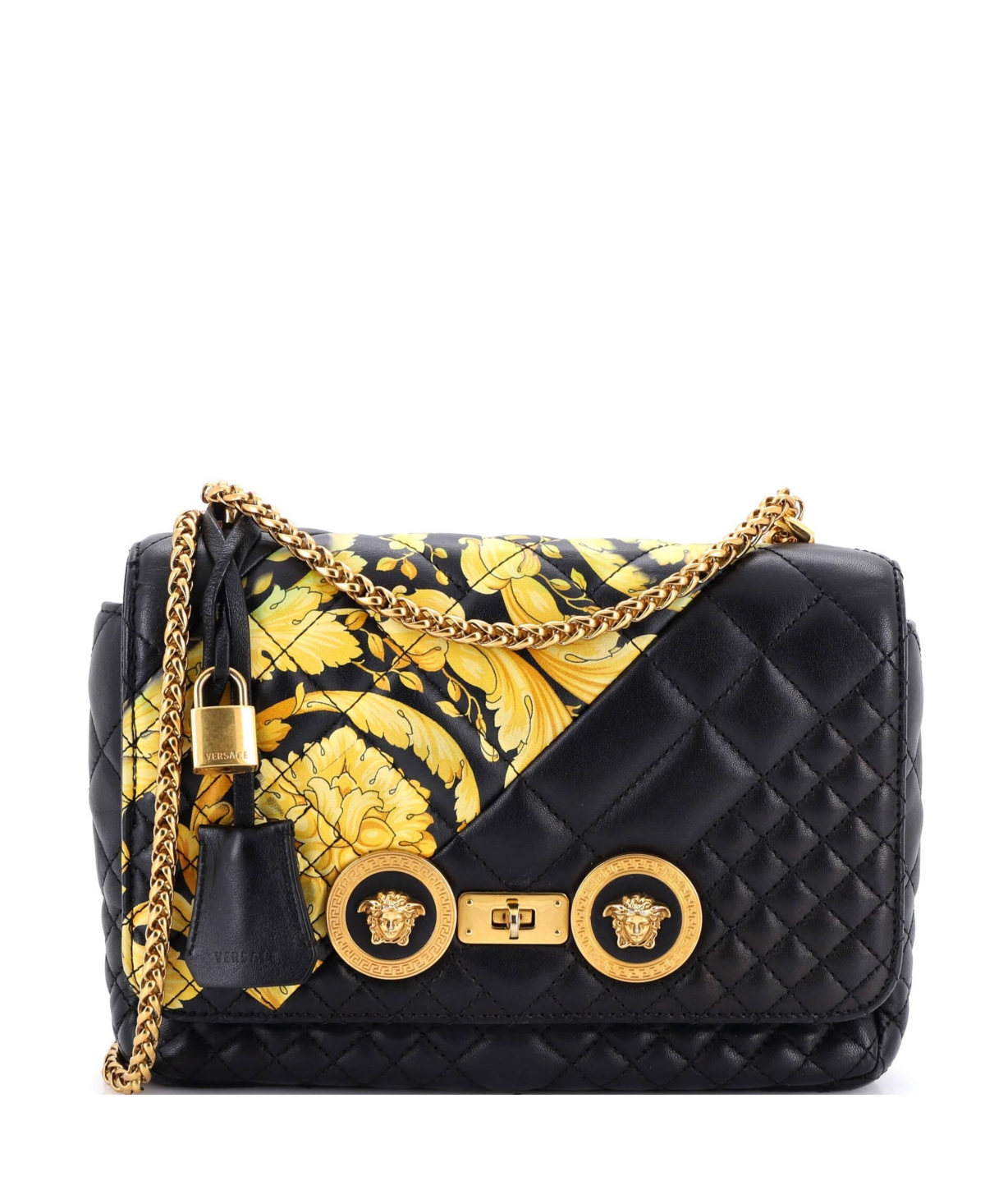 Click here for Pre-Owned Versace Medium Medusa Padlock Icon Flap... prices