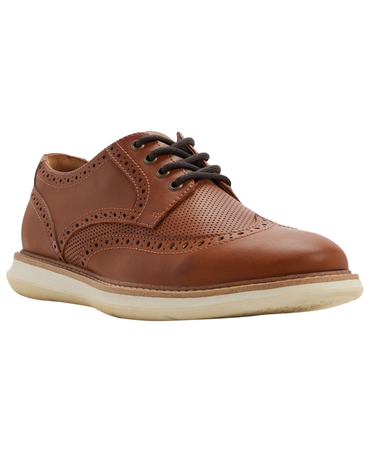 Click here for Aldo Mens Dominik Leather Lace-Up Shoes - Cognac prices