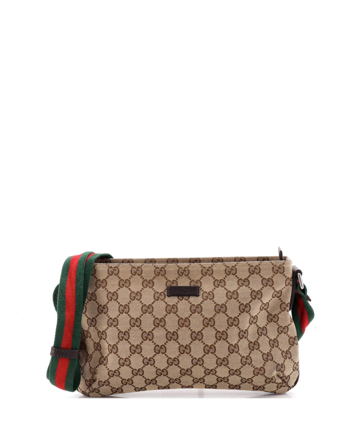 Click here for Pre-Owned Gucci Small Web Strap Messenger Bag Gg C... prices