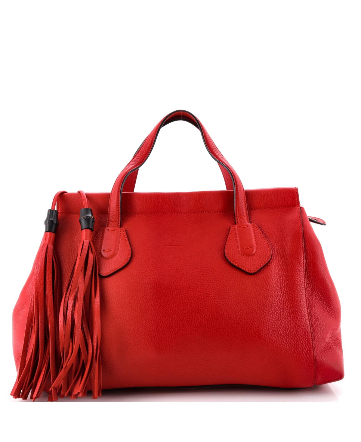 Click here for Pre-Owned Gucci Medium Lady Tassel Top Handle Bag... prices