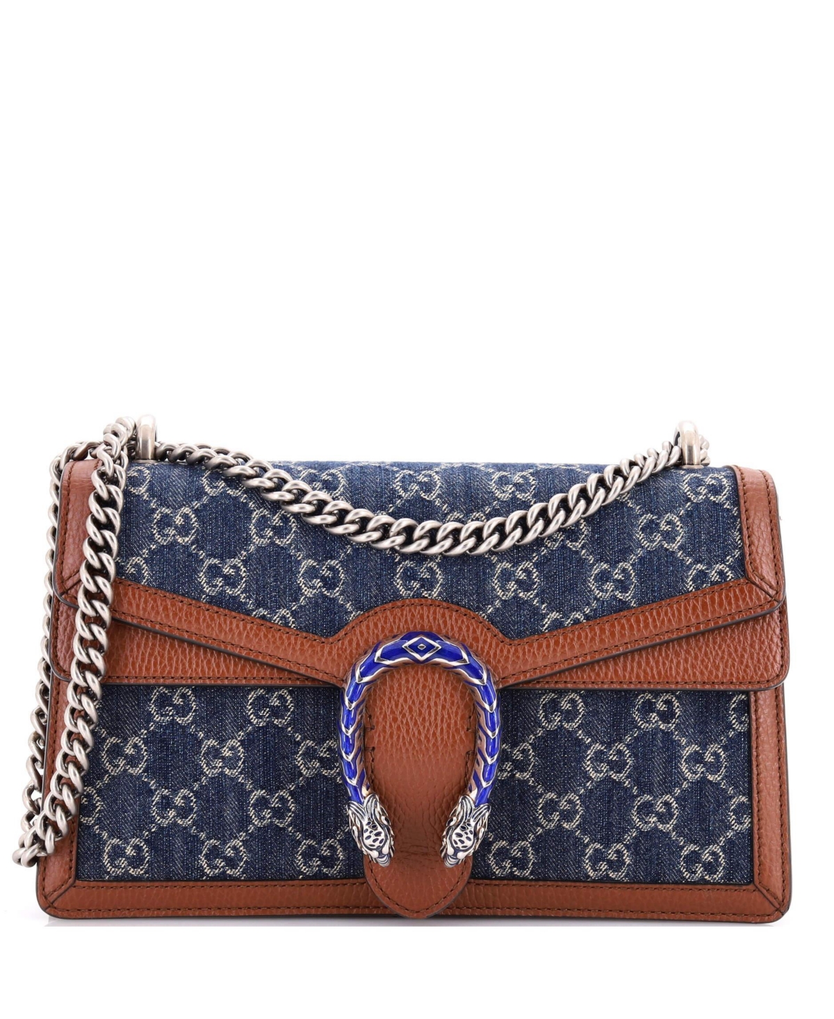 Click here for Pre-Owned Gucci Small Dionysus Bag Gg Denim - Blue prices