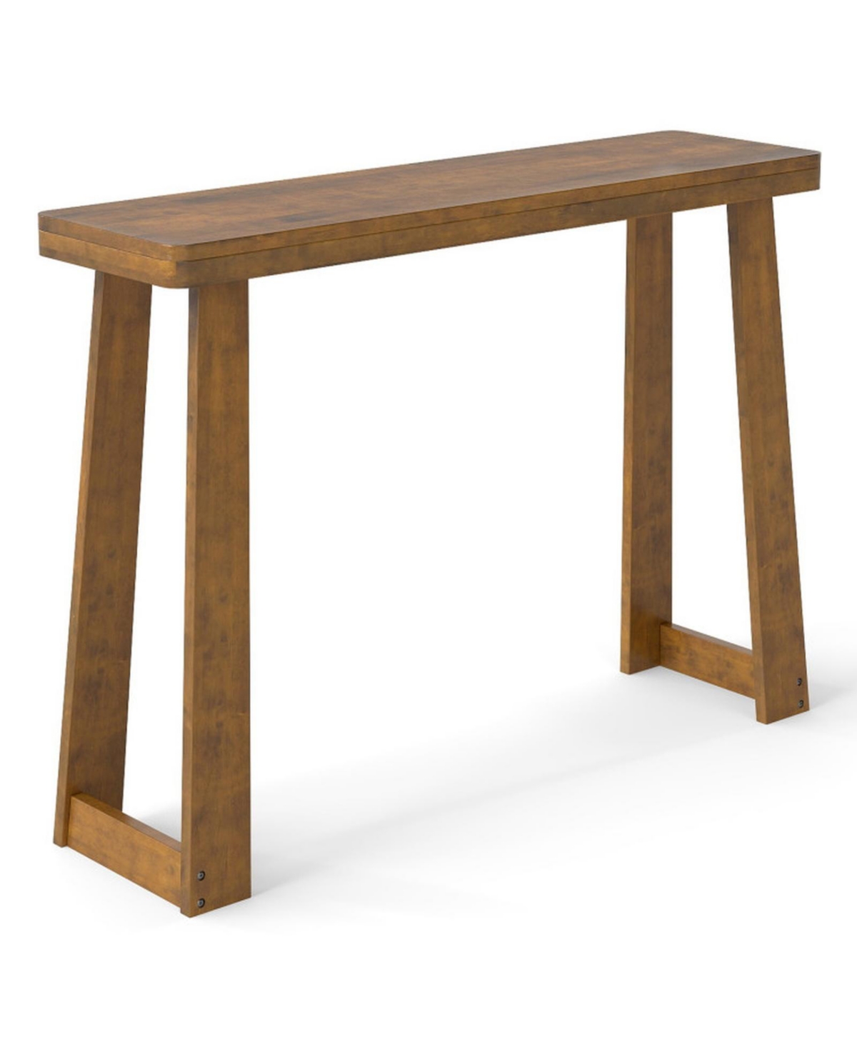 Click here for Gouun 43 in Solid Rubber Wood Narrow Console Table... prices