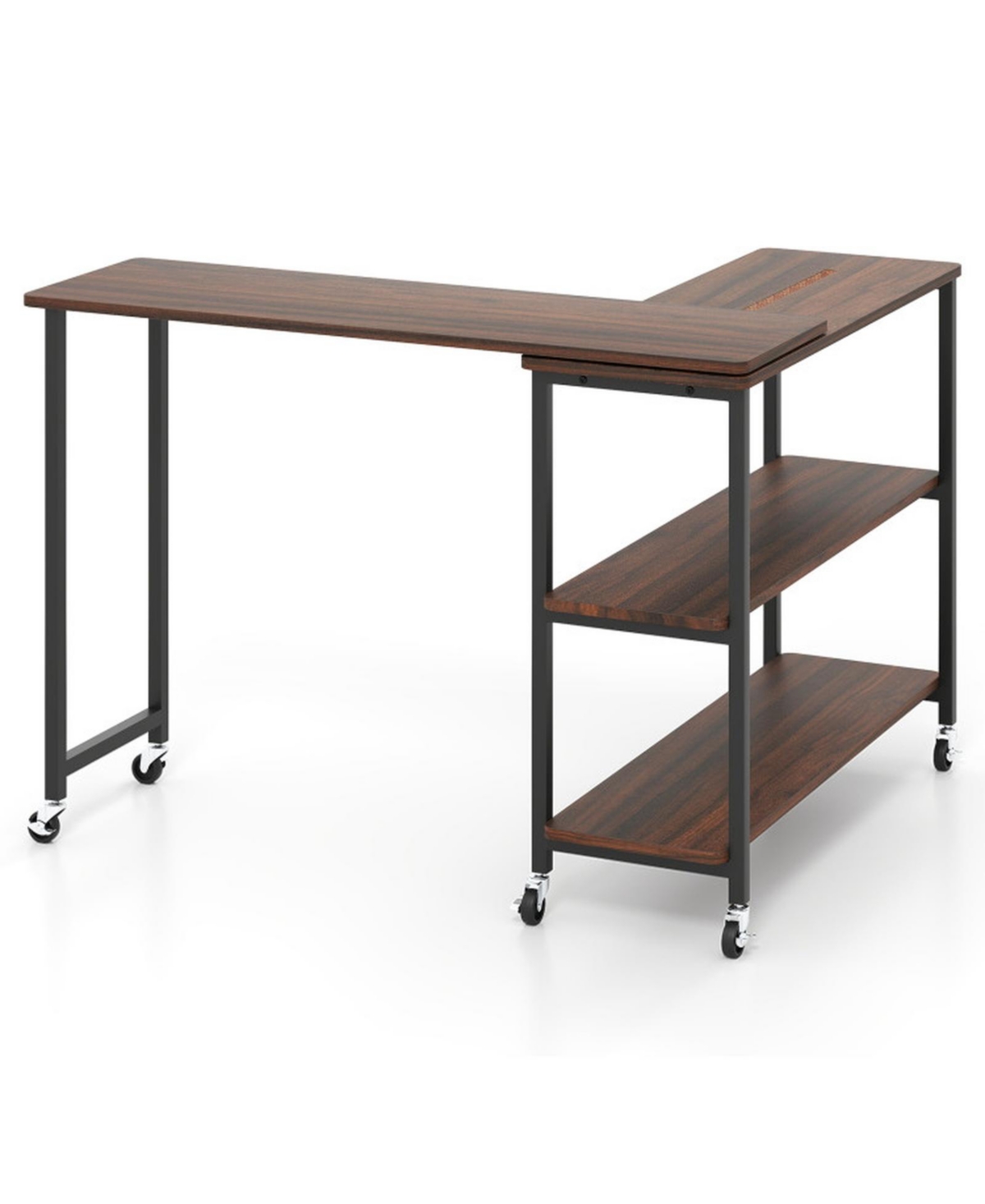 Click here for Gouun 360-Degree Rotating Sofa Side Table with Whe... prices