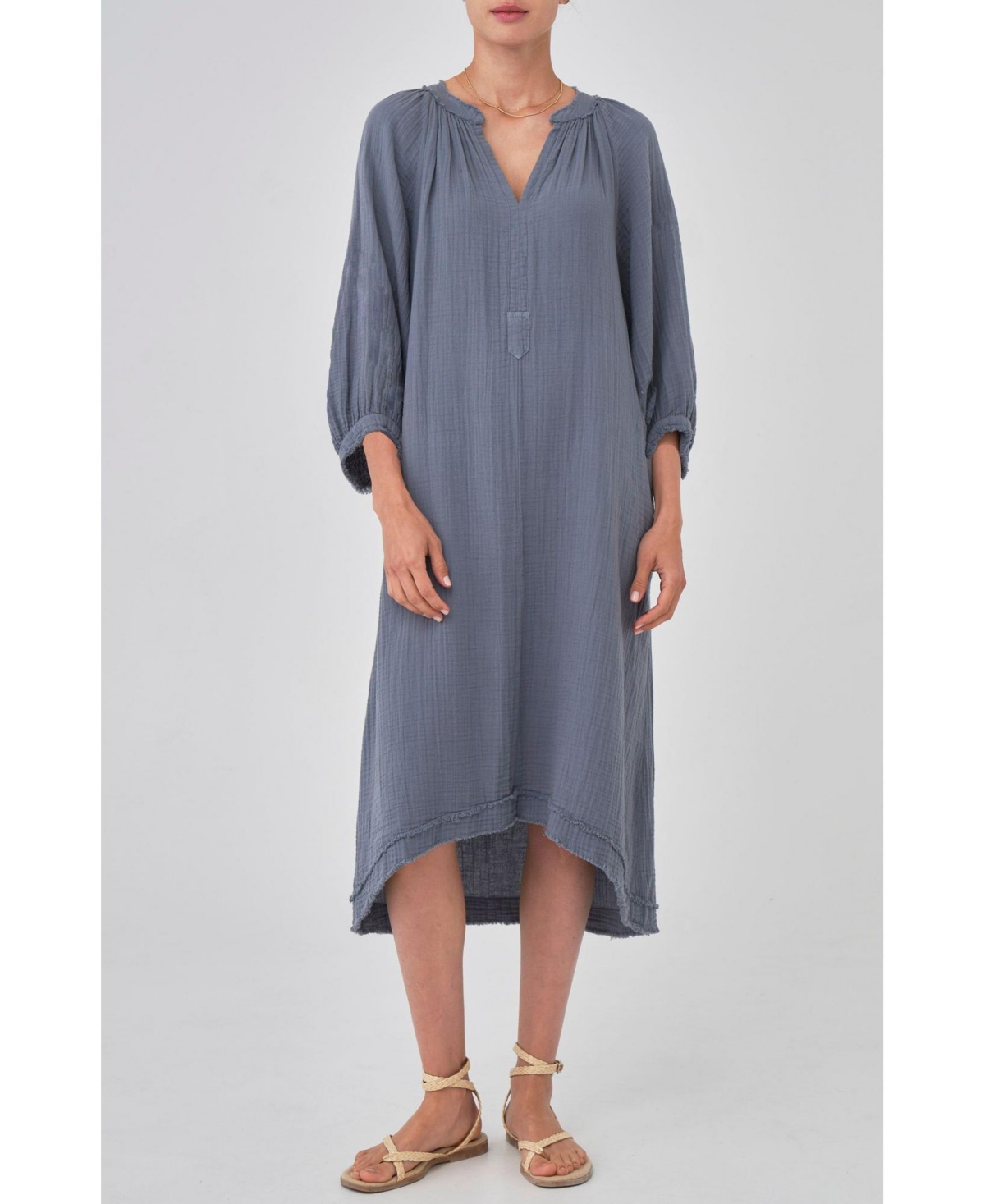Click here for Ocean+Main Womens Ocean+Main Gauze Dress with Pock... prices
