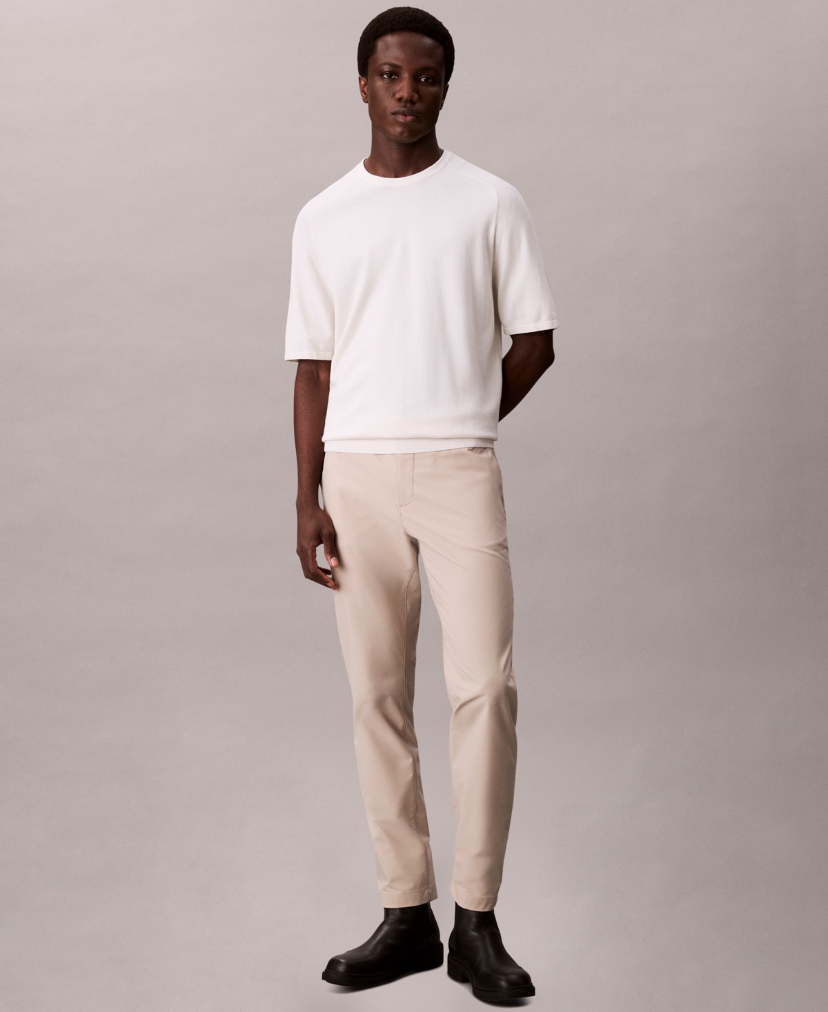 Click here for Calvin Klein Mens Slim Stretch Cotton Pants - Isla... prices