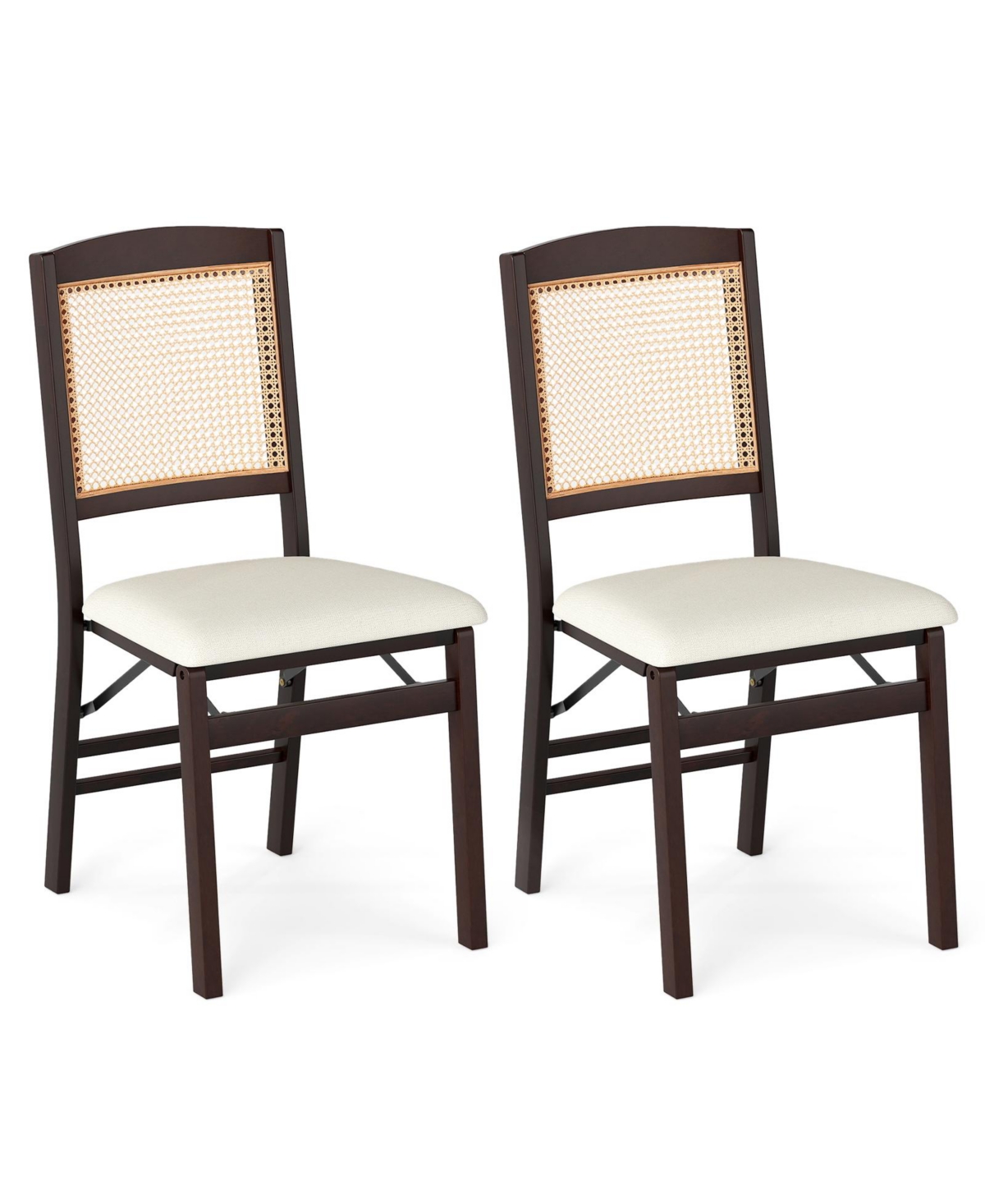 Click here for Sugift Folding Dining Chairs Set of Two with Padde... prices