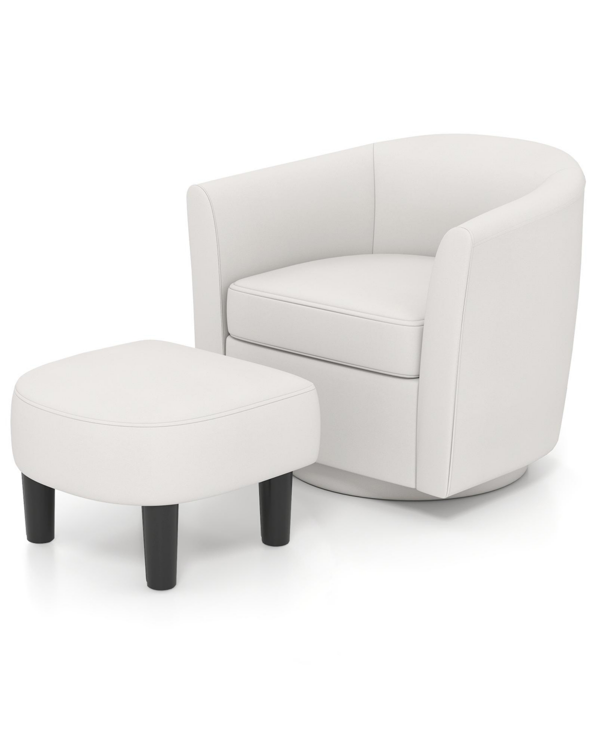 Click here for Sugift Modern Swivel Accent Chair with Ottoman and... prices