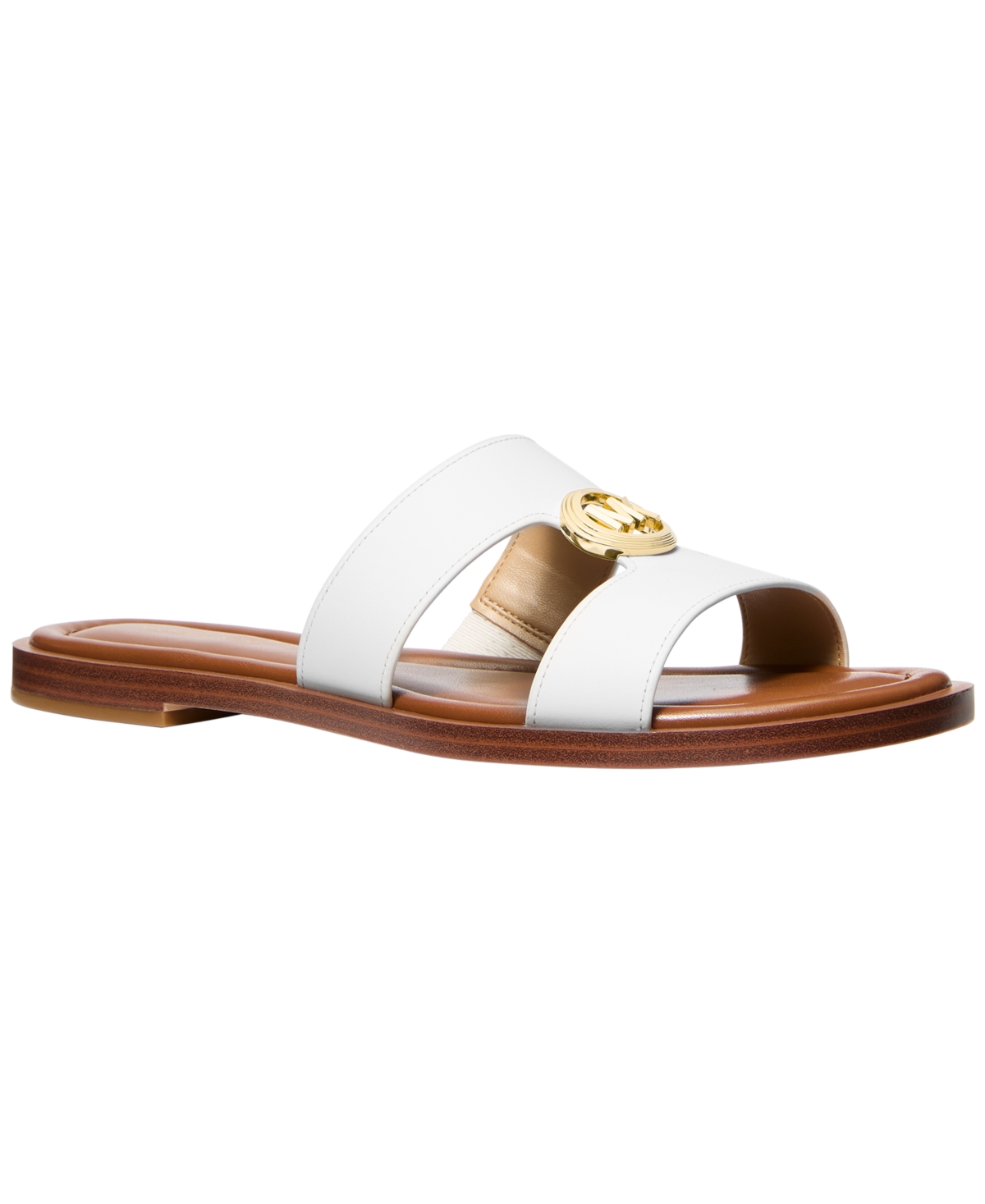 Click here for Michael Kors Womens Erin Flat Sandals - Optic Whit... prices