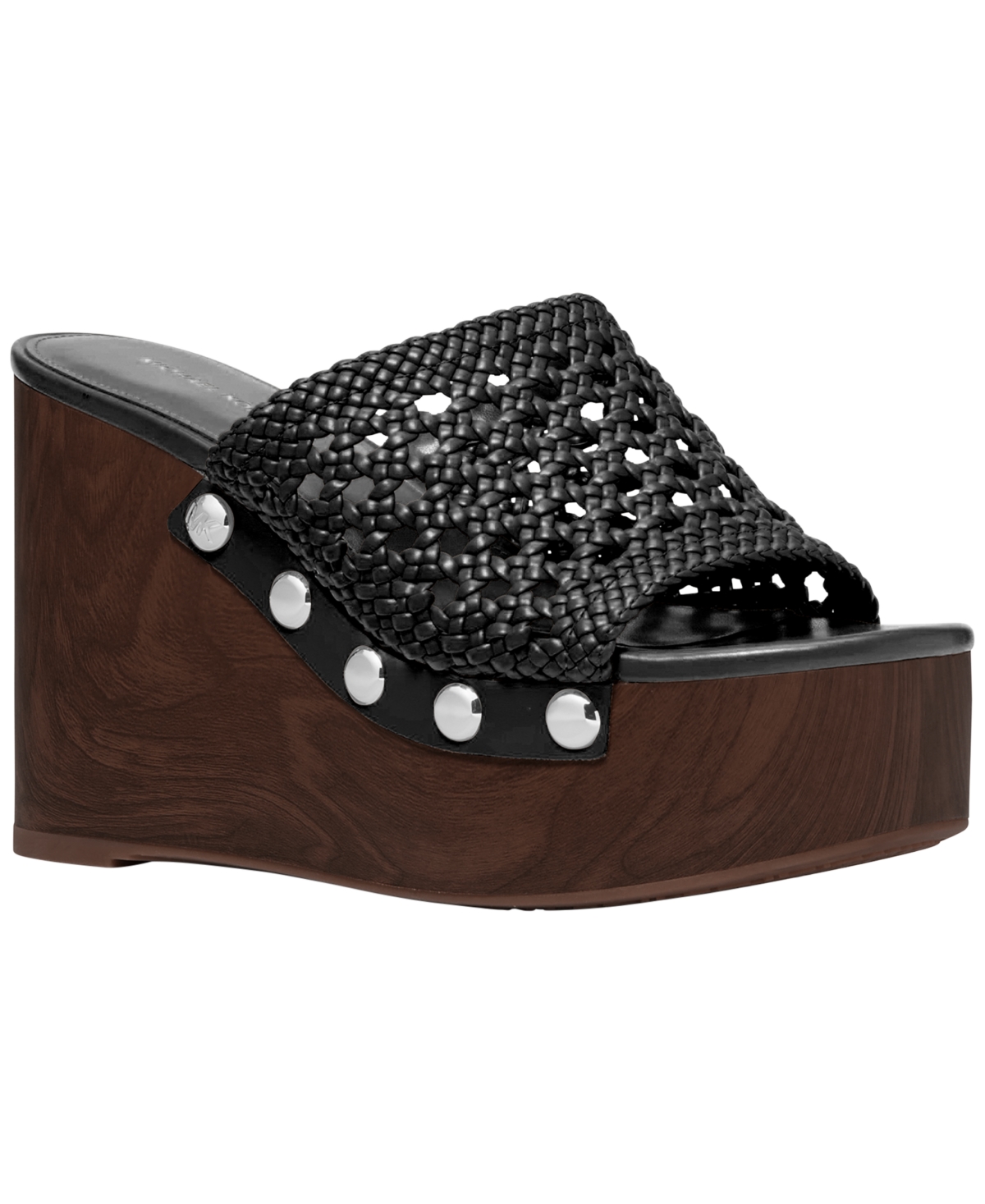 Click here for Michael Kors Womens Mayes Wedge Sandals - Black Wo... prices