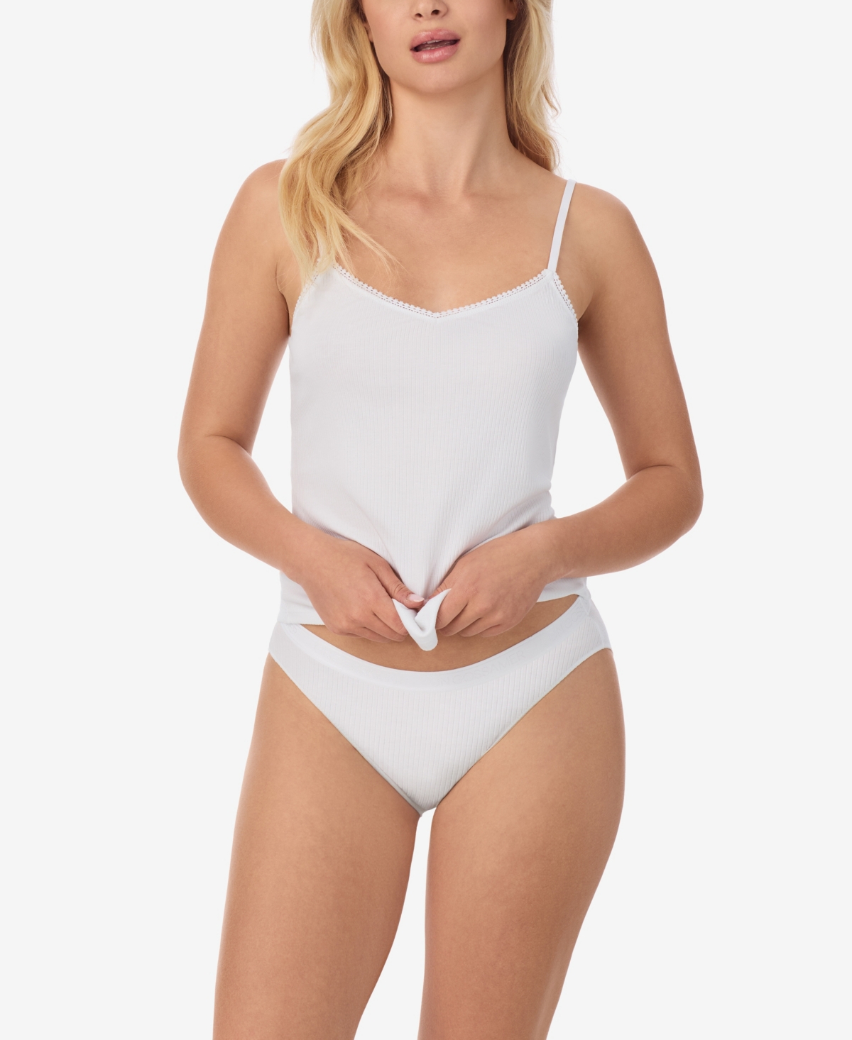 Click here for On Gossamer Womens Cabana Cotton Rib Camisole - Wh... prices