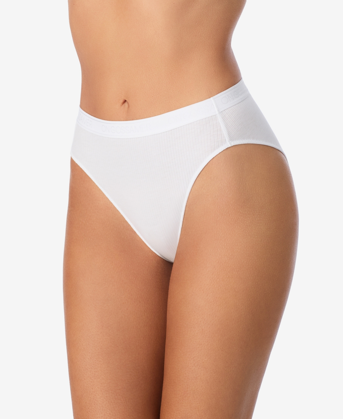 Click here for On Gossamer Womens Cabana Cotton Rib Hi-Cut - Whit... prices