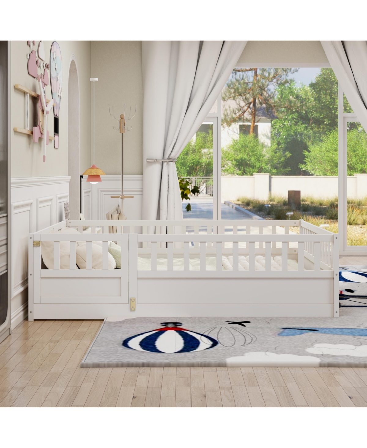 Click here for flynama Full Size Montessori Wooden Floor Bed With... prices