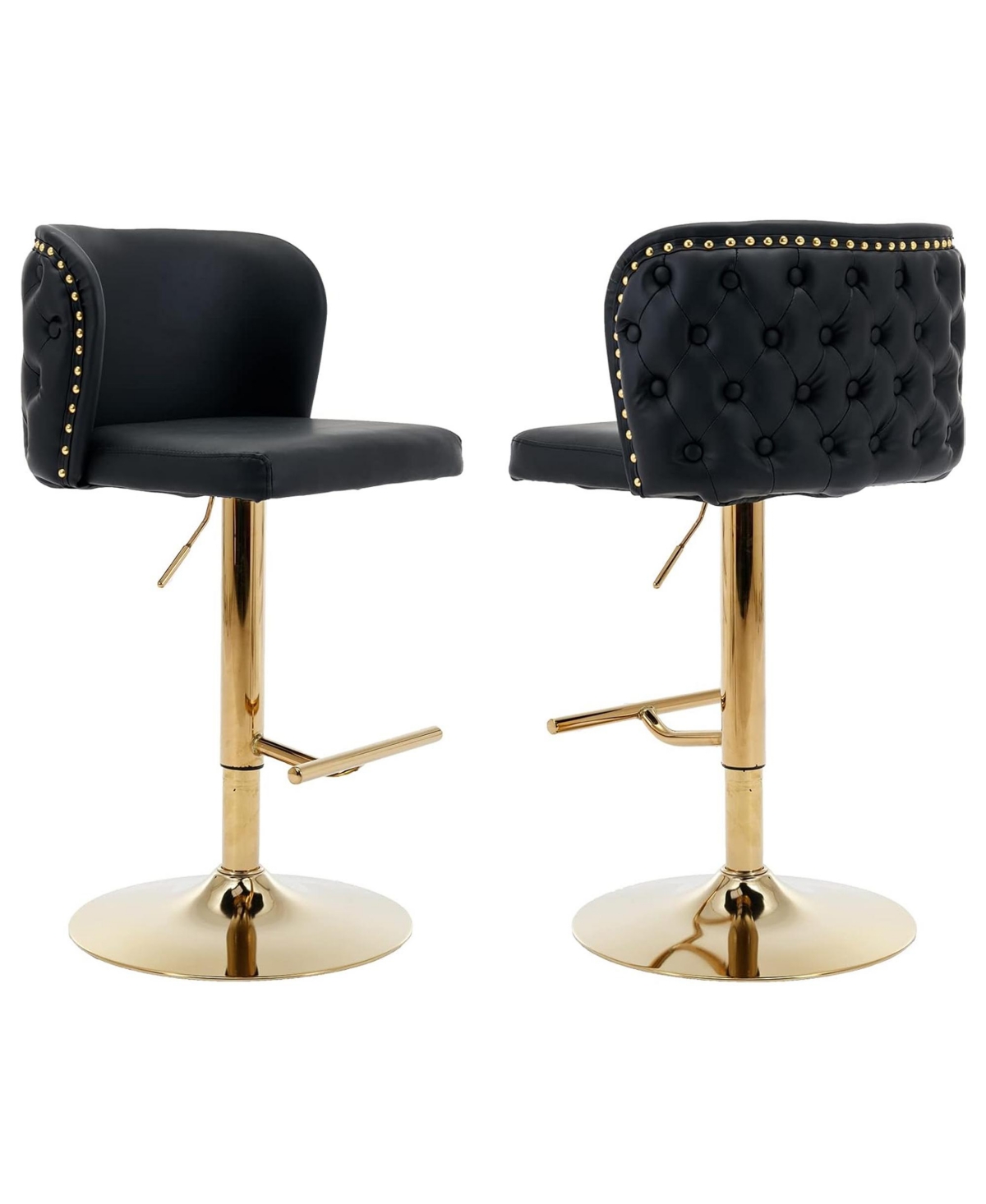 Click here for Rainsken Barstools Set of 2 - Modern Pu Leather Ba... prices