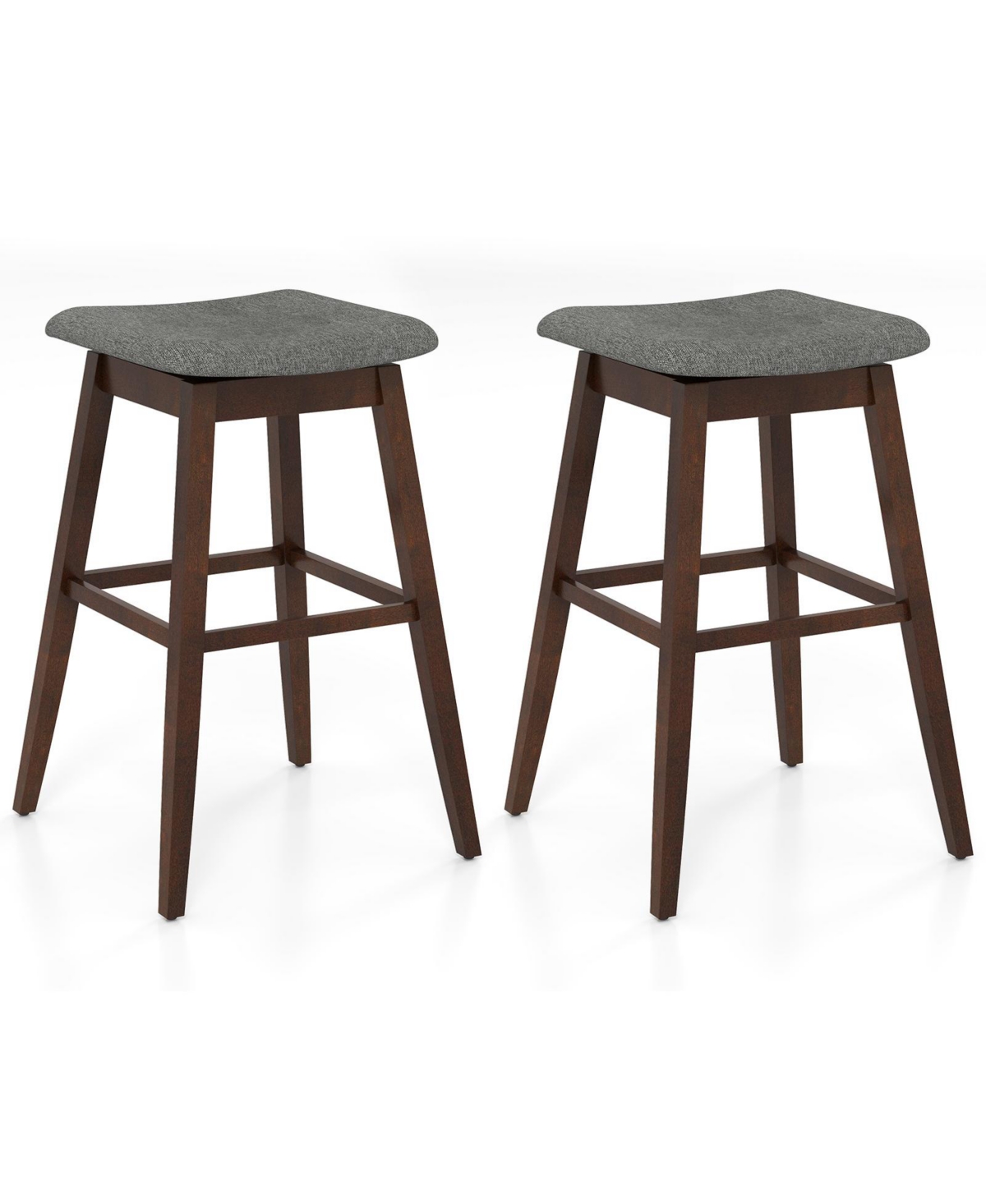 Click here for Gymax Set of 2 Swivel Bar Stools 30 Bar Chairs w/... prices