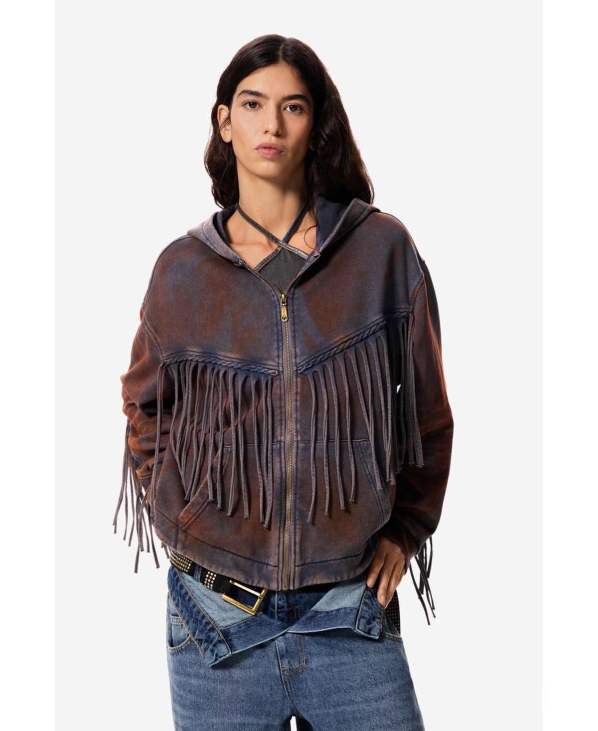 Click here for Desigual Womens Oversized Sweatshirt Masha Popova... prices