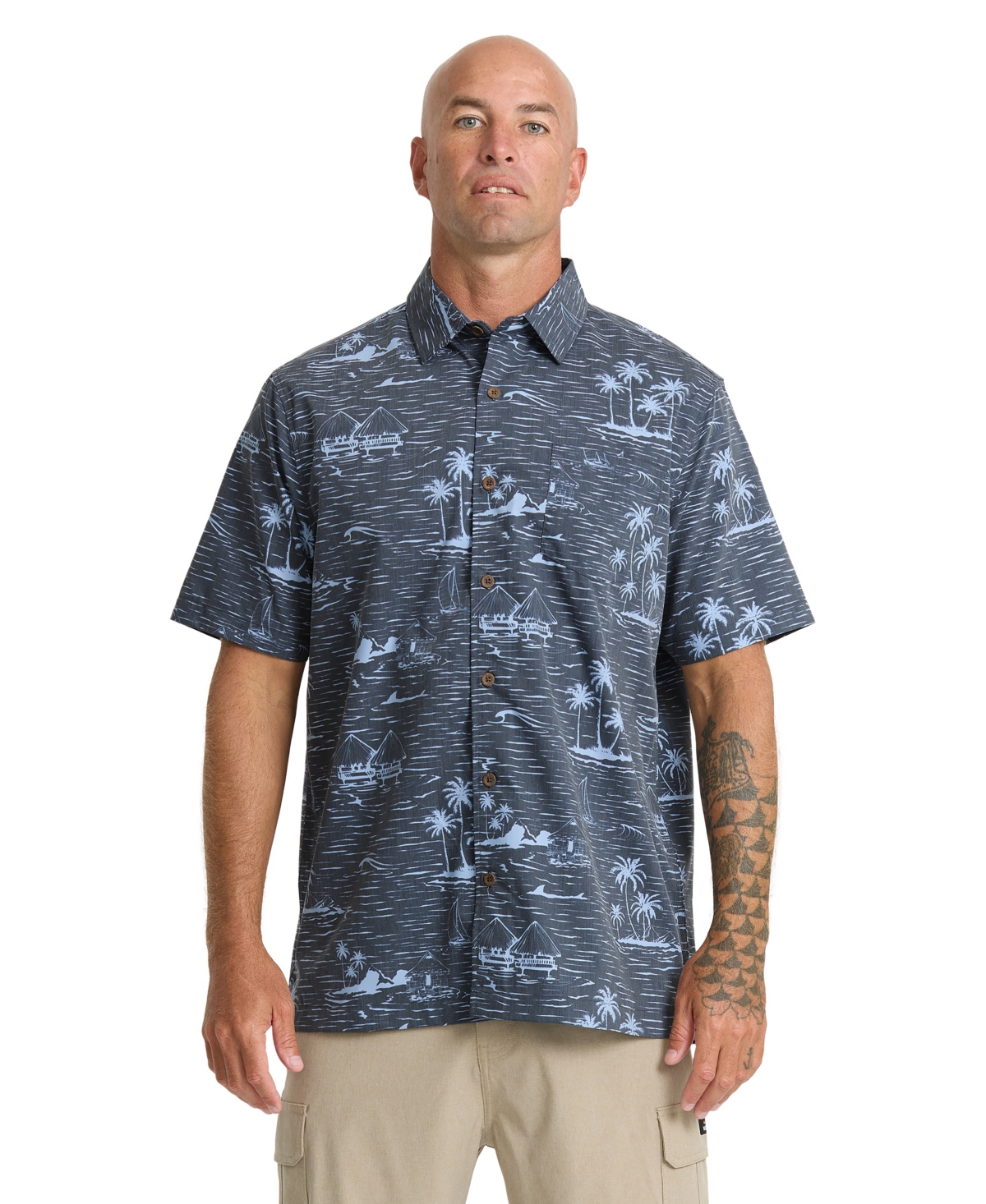 Click here for Quiksilver Waterman Mens Azure Collared Shirt - Du... prices