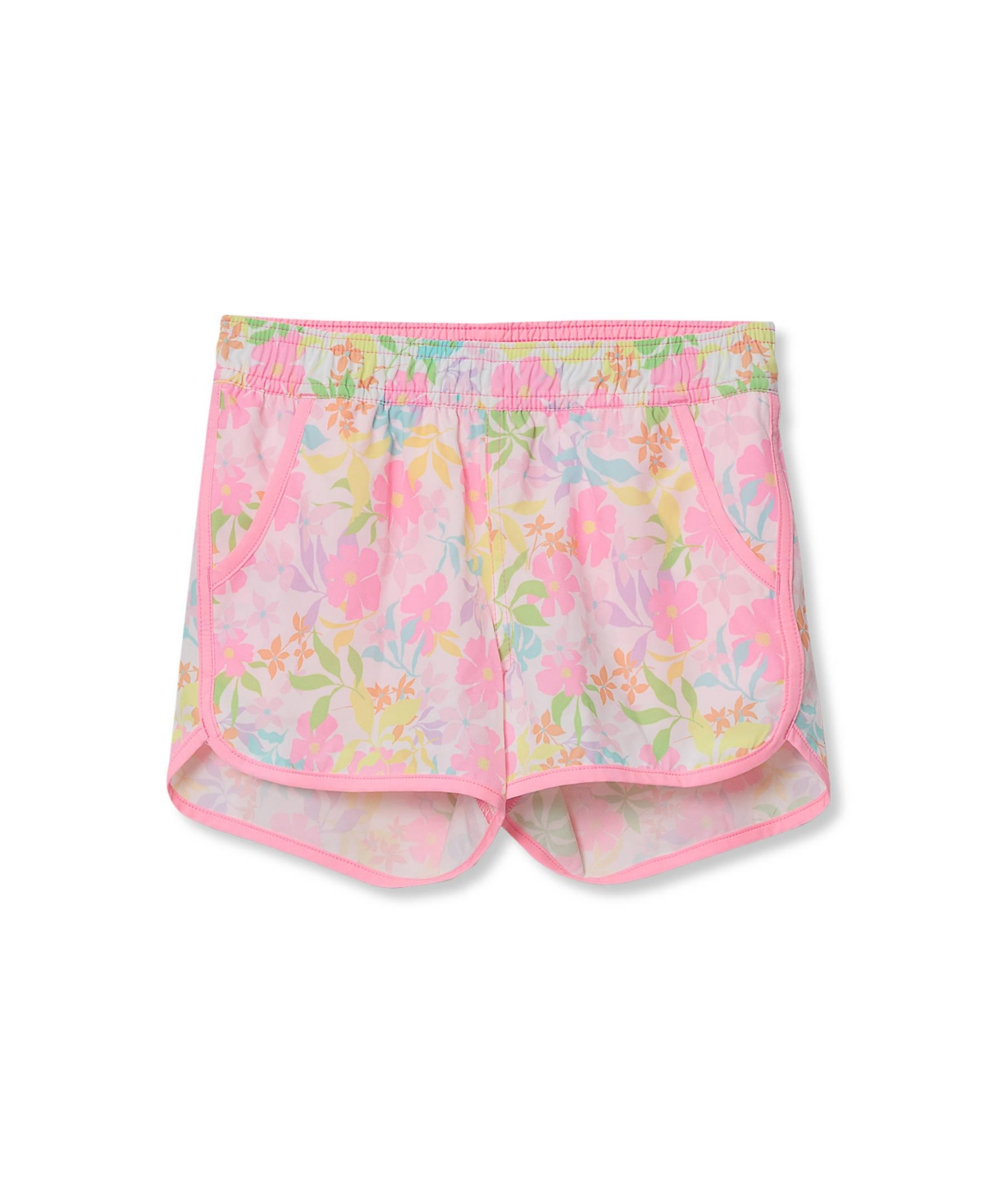 Click here for Lands End Girls Stretch Woven Swimsuit Shorts - Wh... prices