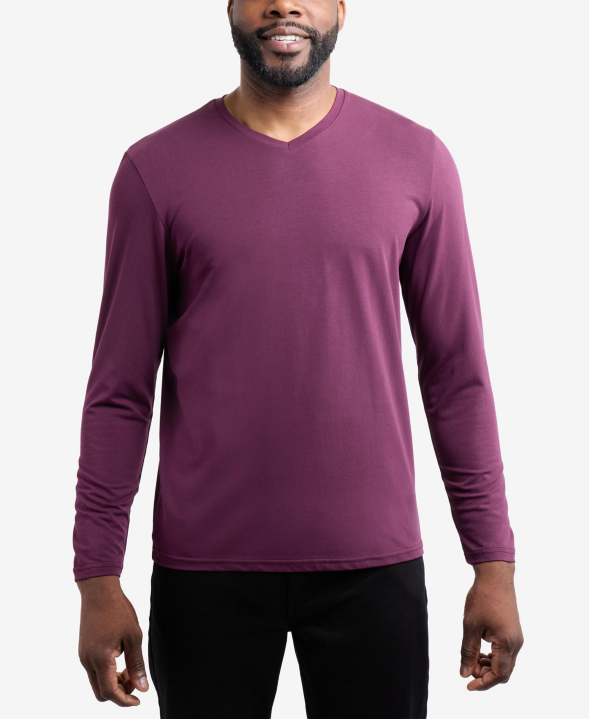 Click here for X-Ray Mens Soft Stretch V-Neck Long Sleeve T-shirt... prices