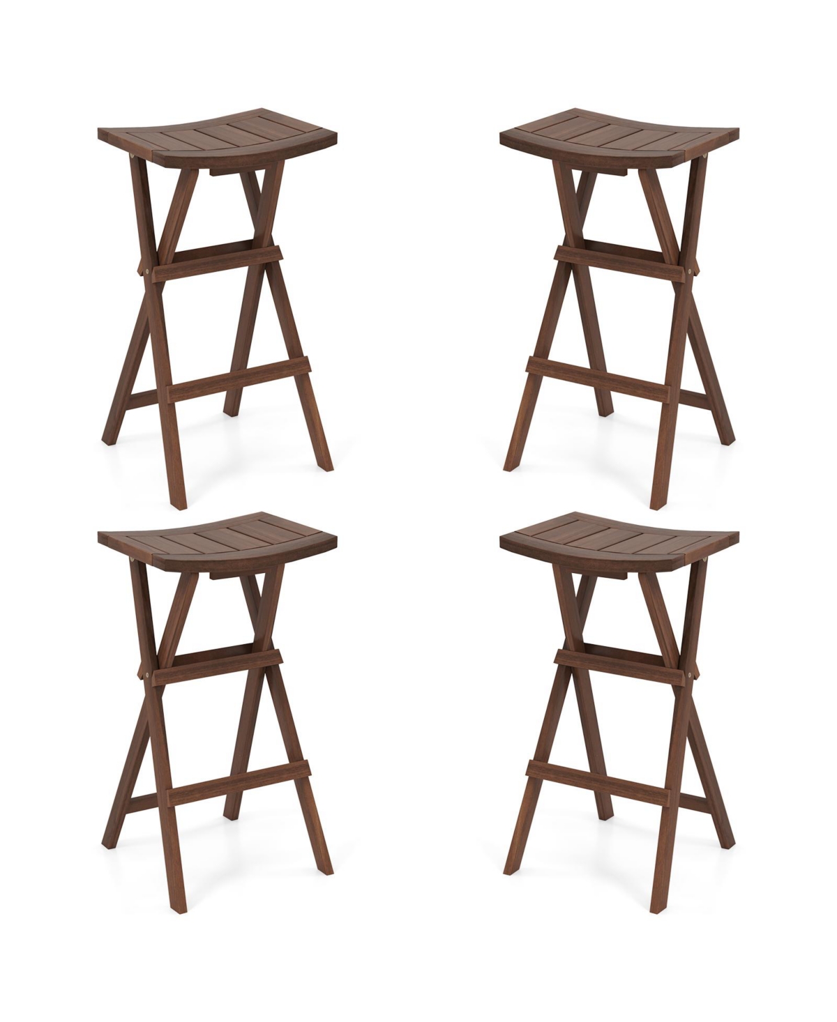 Click here for Gymax Bar Stools Set of 4 30 Folding Bar Height St... prices
