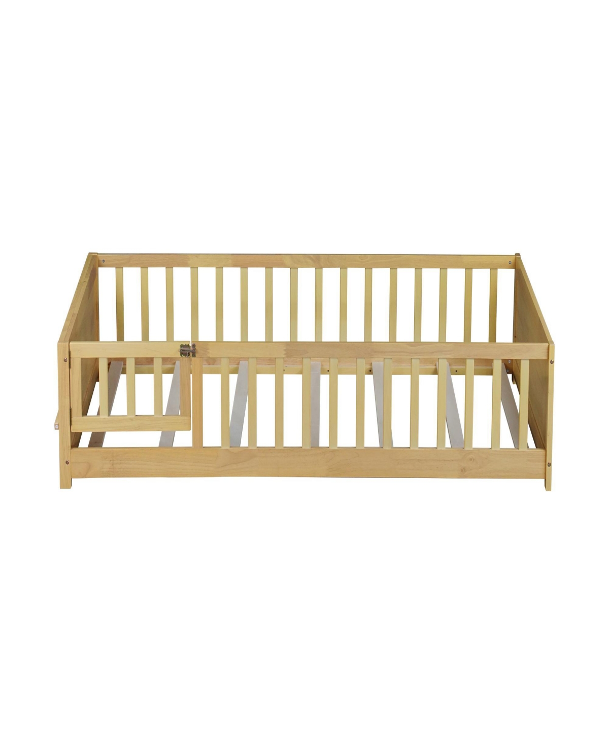 Click here for Clihome Twin Size Floor Bed with Built-in Book Rac... prices