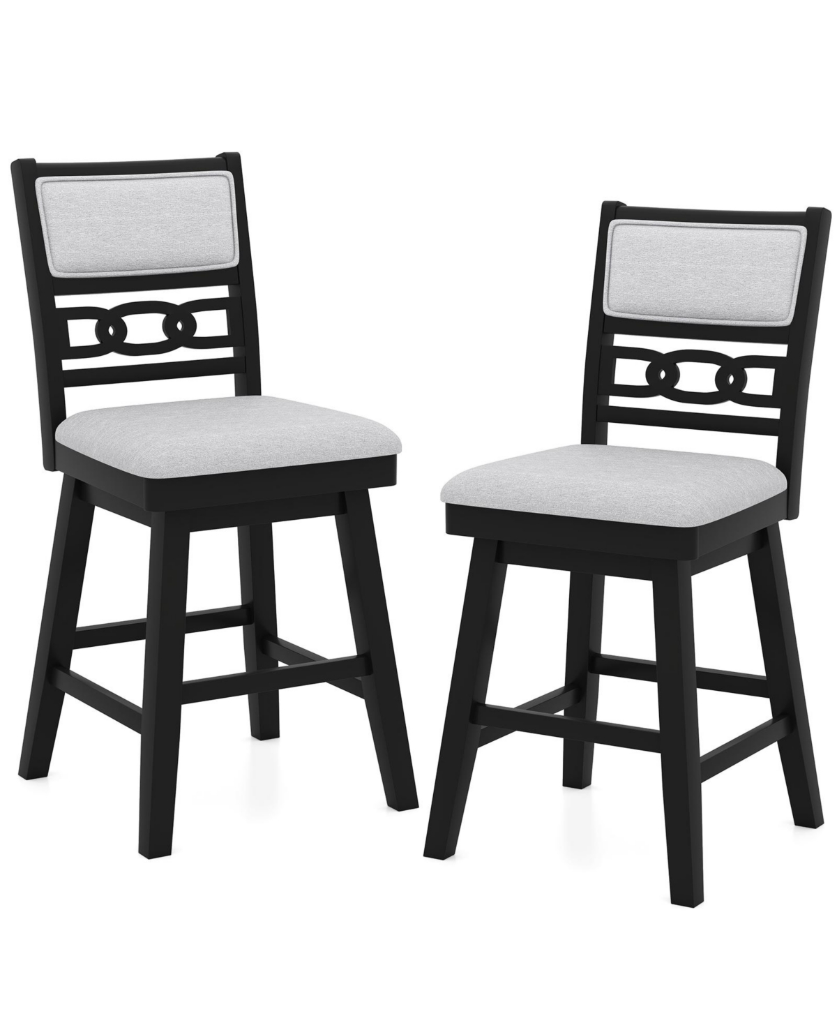 Click here for Sugift Swivel Bar Stools Set of Two with Upholster... prices