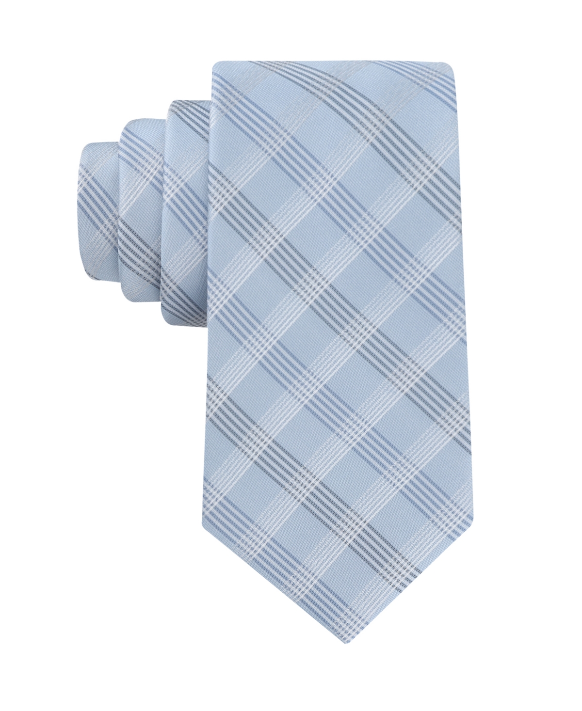 Click here for Calvin Klein Mens Juliette Plaid Tie - Light Blue prices