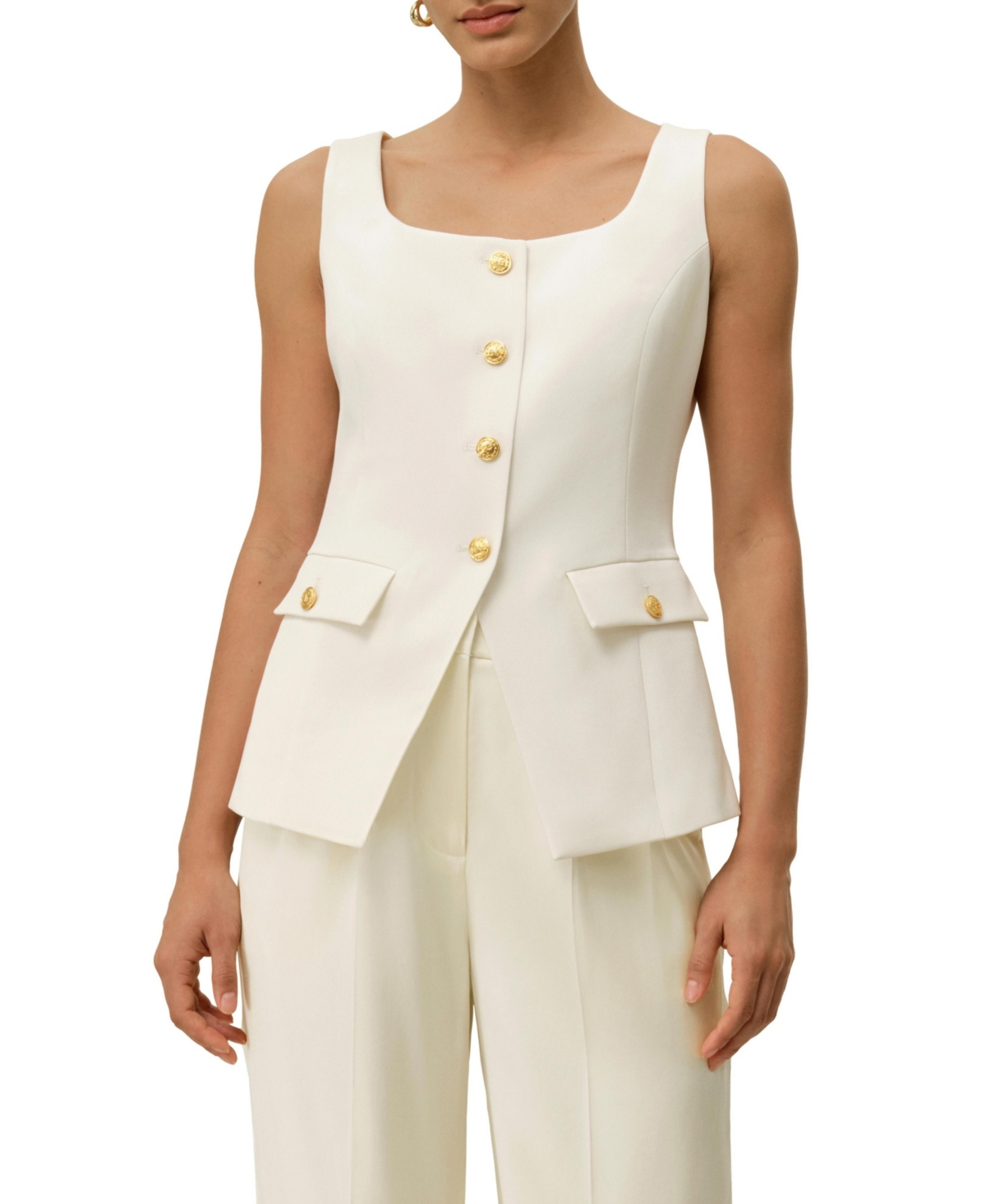 Click here for Lilysilk Womens Cintre U-Neck Sleeveless Vest - Na... prices