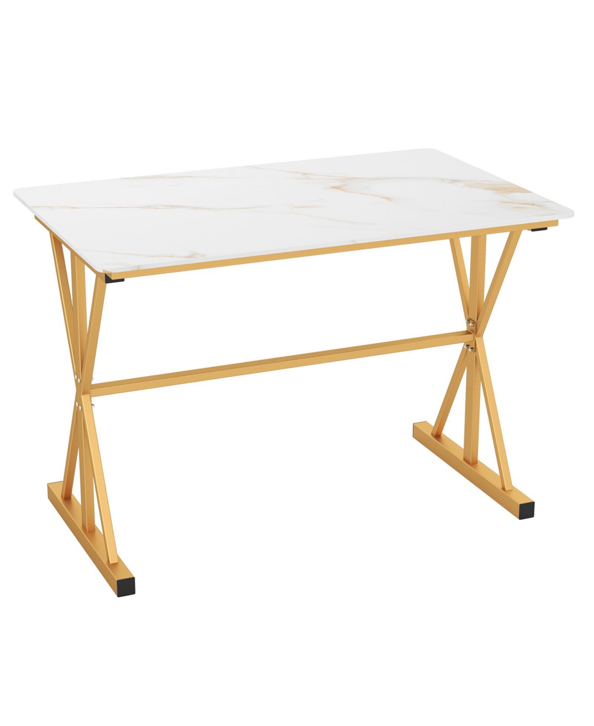 Click here for Sugift 44 Inches Sintered Stone Dining Table with... prices